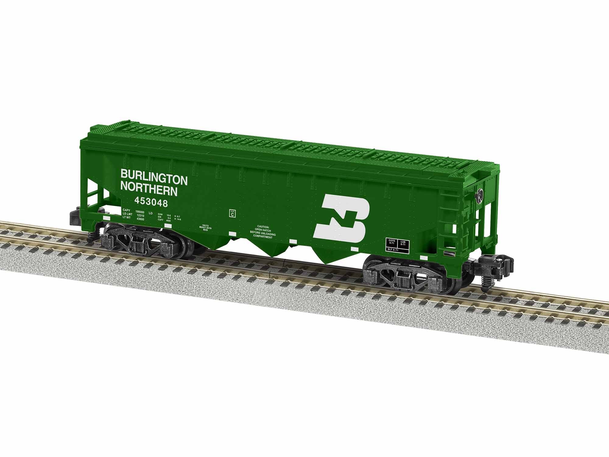 Burlington Northern 3 Bay Covered Hopper #453048