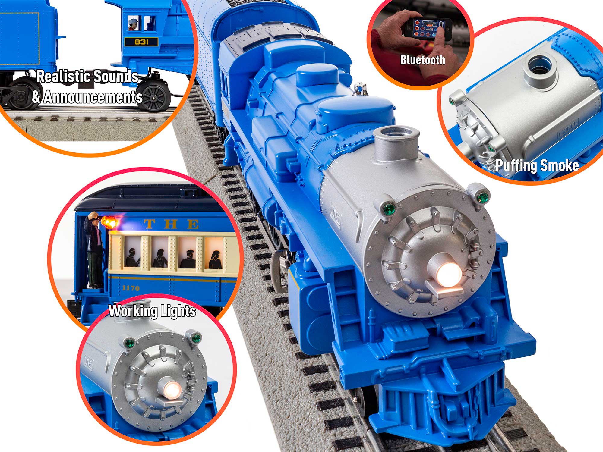 Blue Comet LionChief Set w/ Bluetooth