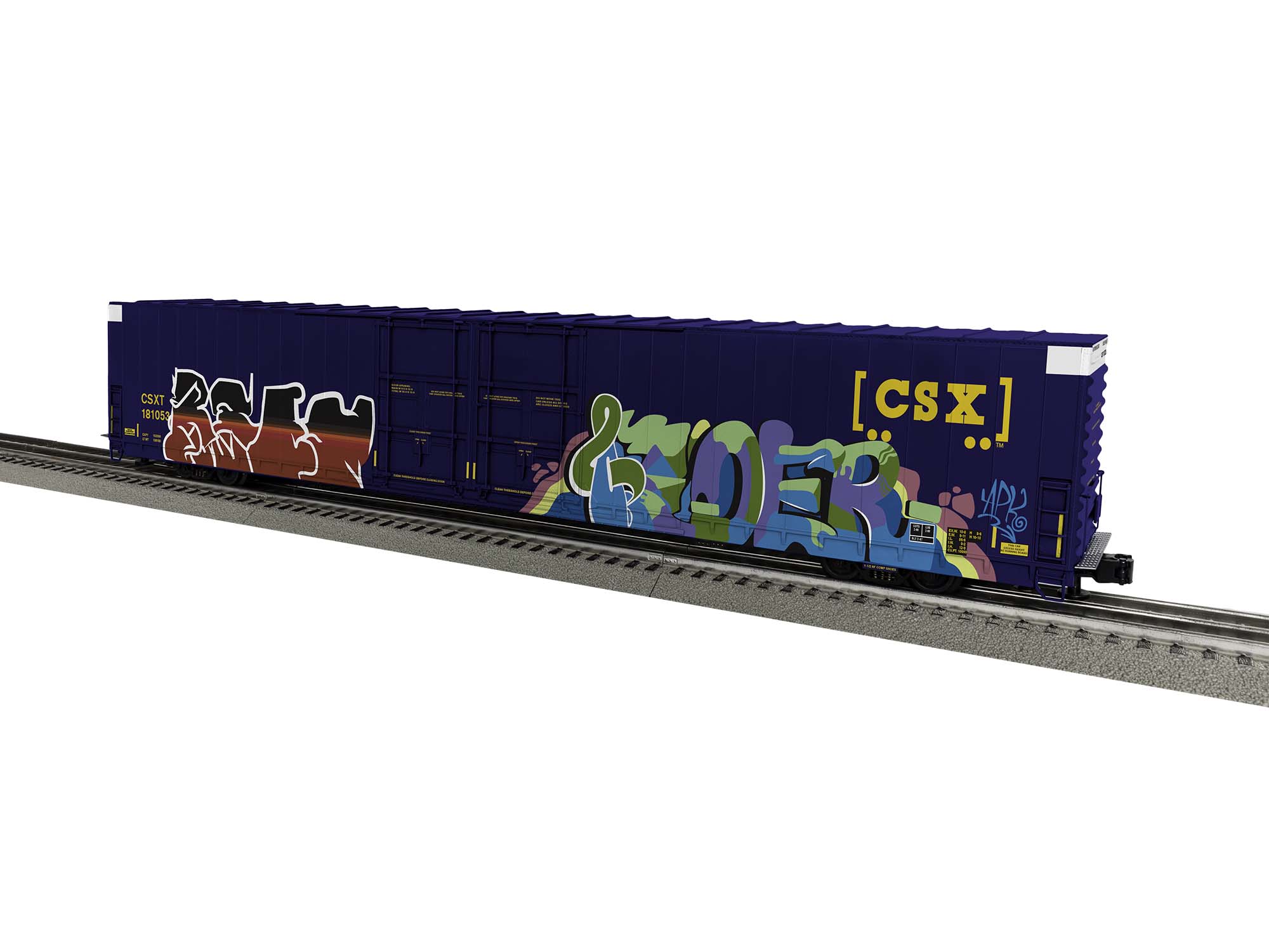 CSX 86' 4 Door High Cube Boxcar #181053 (Boxcar logo w/ graffiti)