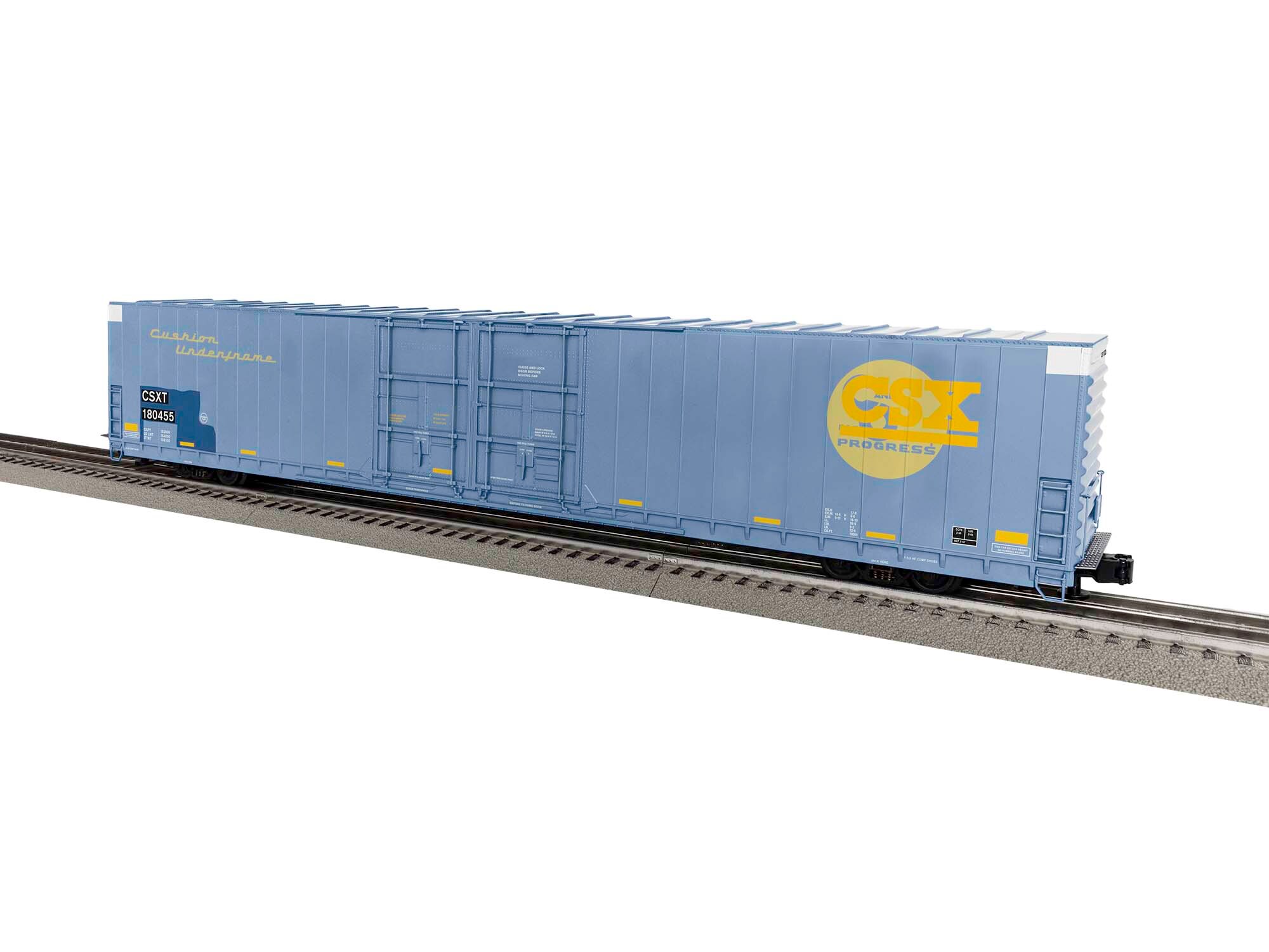 CSX 86' 4 Door High Cube Boxcar #180455 (C&O bleedthrough)