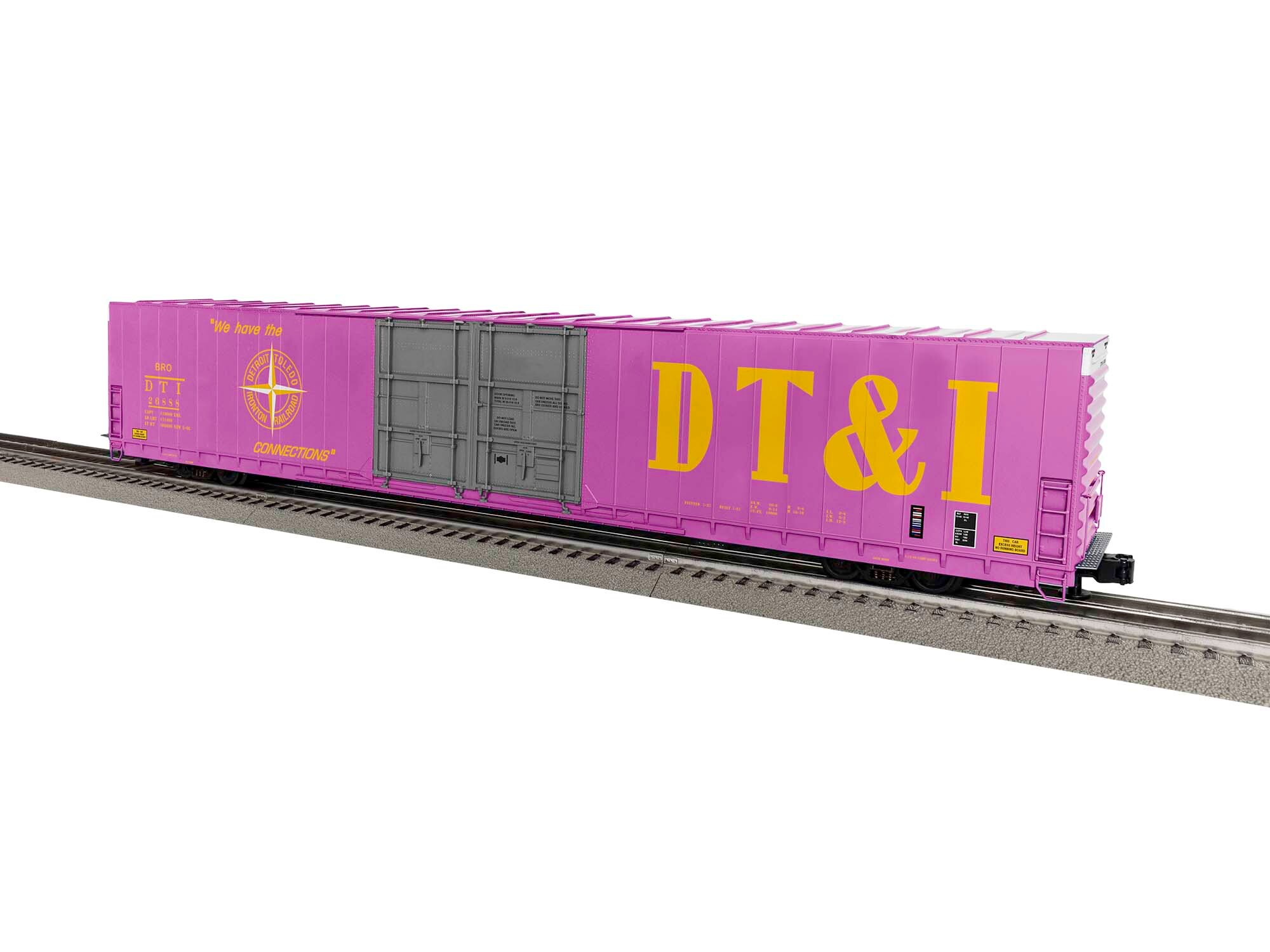 DT&I 86' 4 Door High Cube Boxcar #26888 (purple/pink)