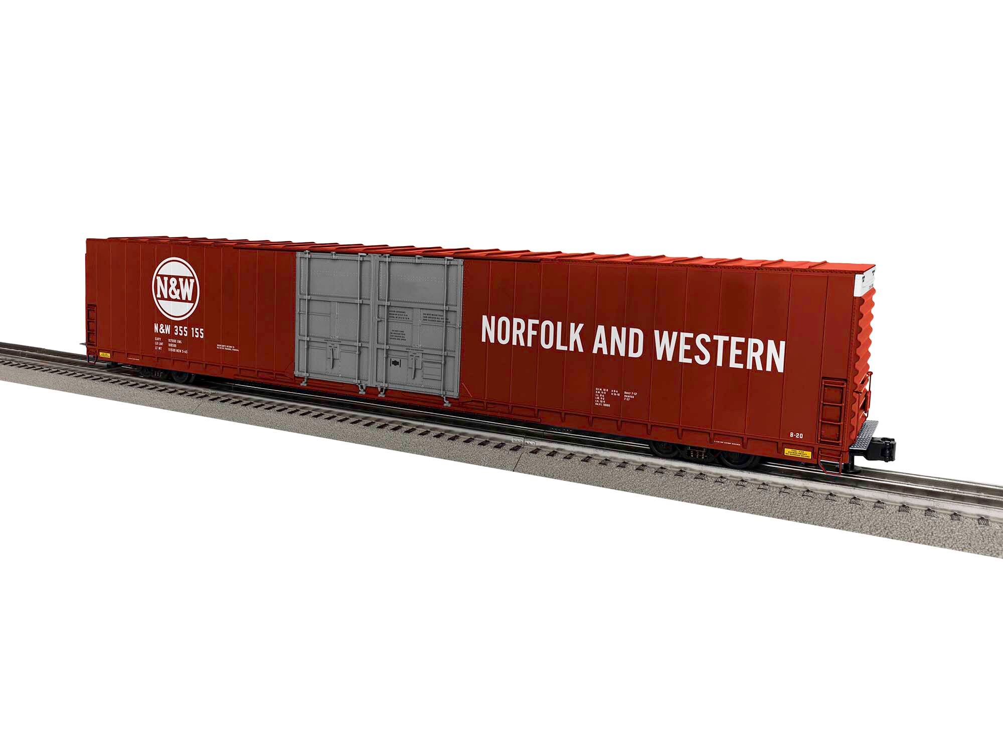 N&W 86' 4 Door High Cube Boxcar #355155