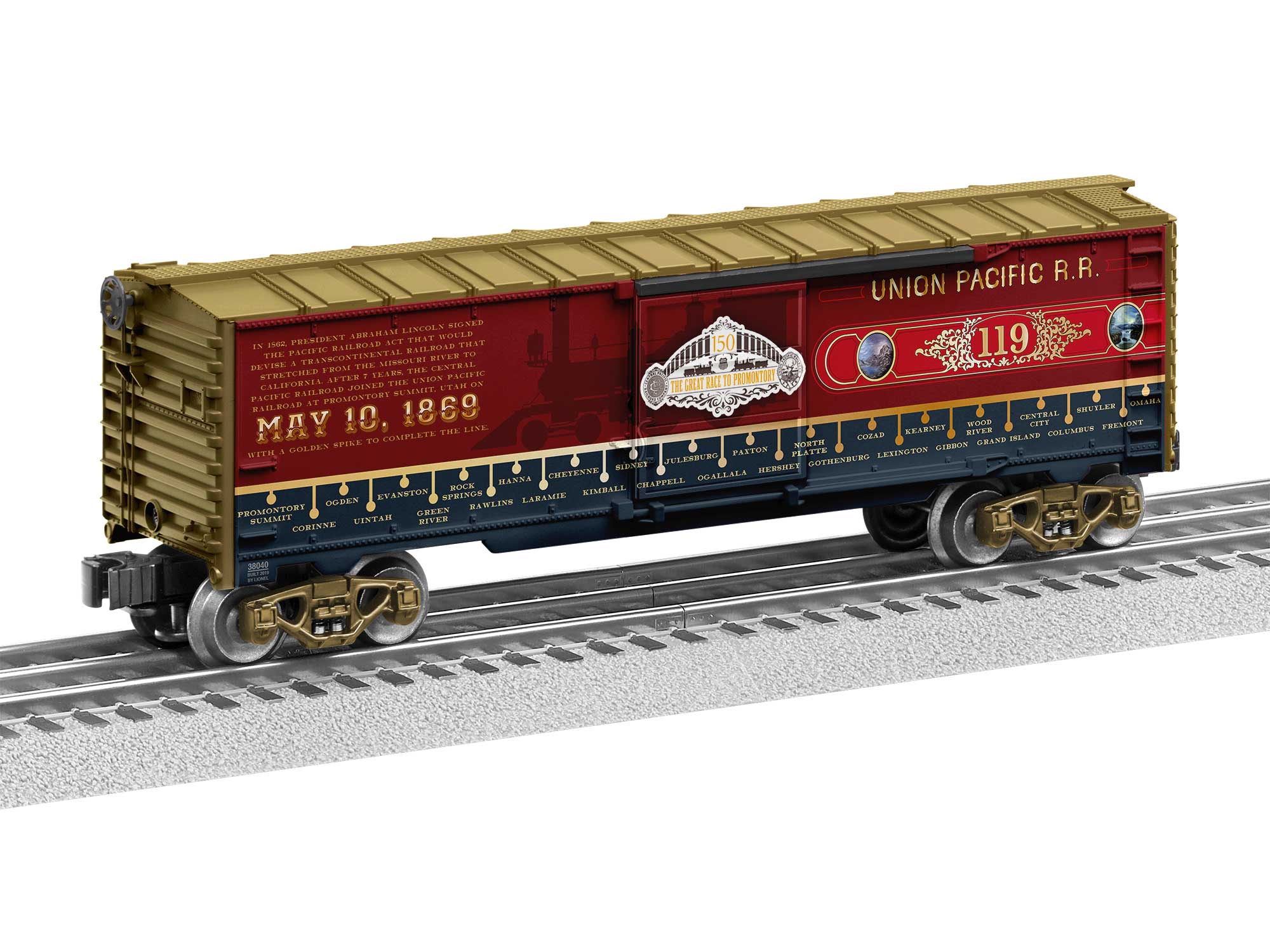 Union Pacific 119 Anniversary Boxcar