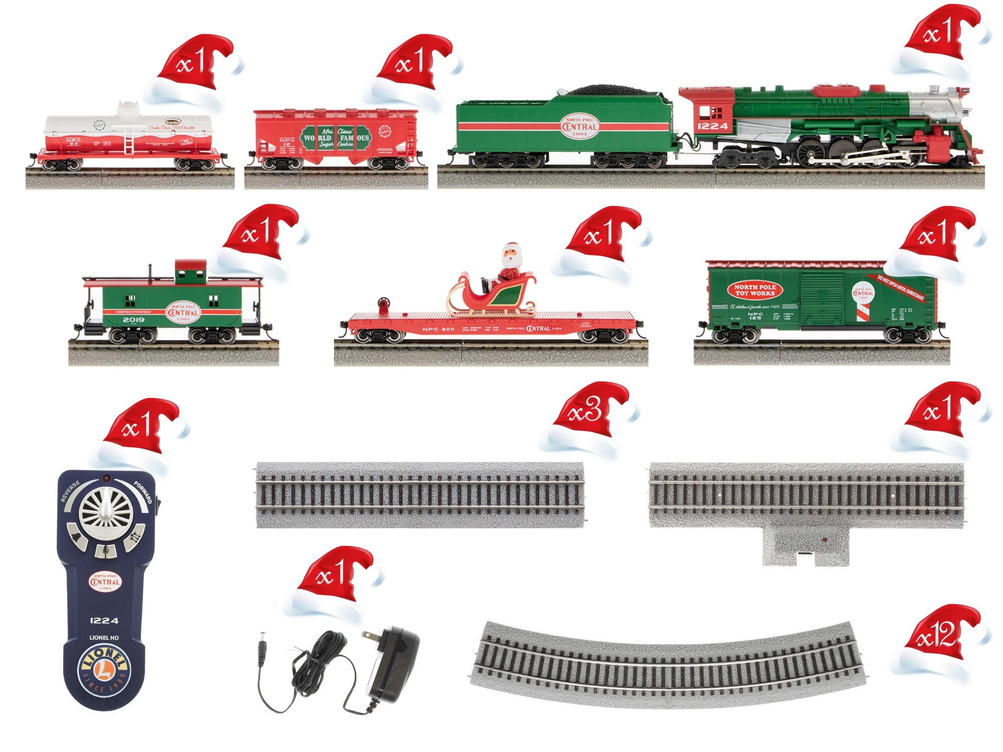 North Pole Central Freight HO Set