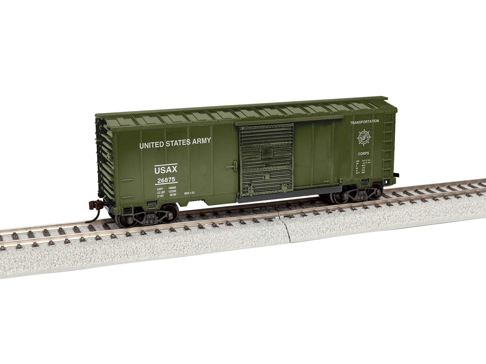 US Army Transportation Corps Boxcar #26875