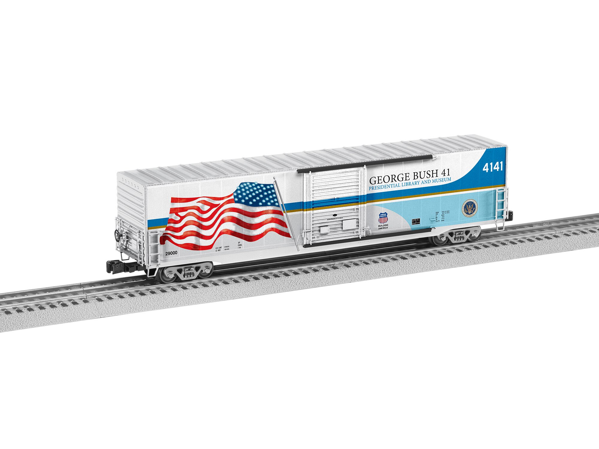 Union Pacific 4141 LED 60' Flag Boxcar