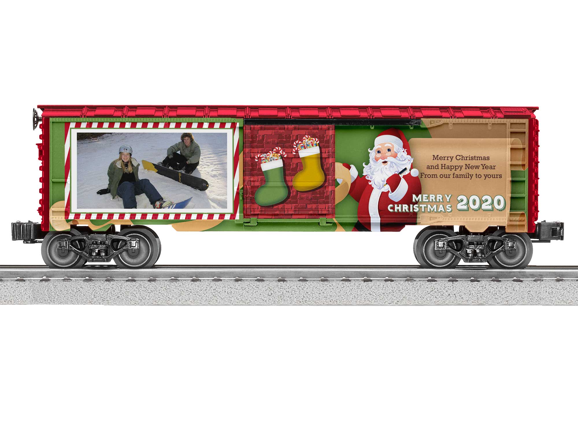 2020 Merry Christmas Personalized Boxcar
