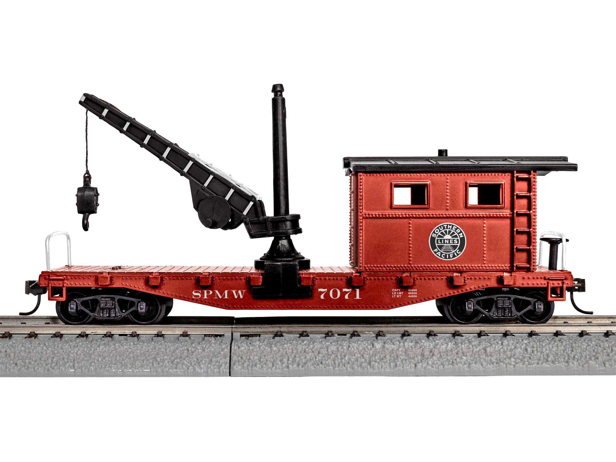 HO Southern Pacific Work Caboose w/ crane