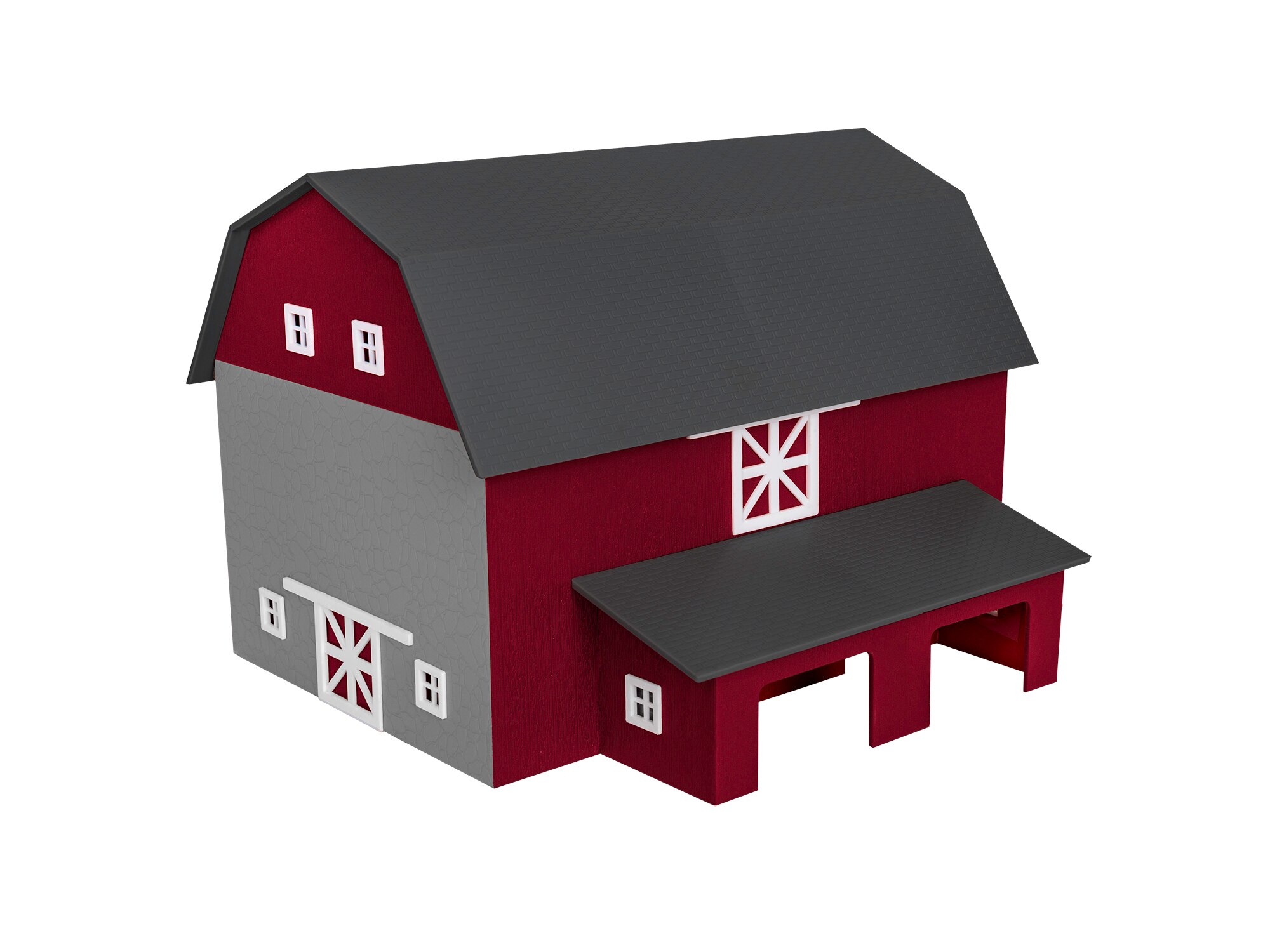 HO Barn Building Built Up