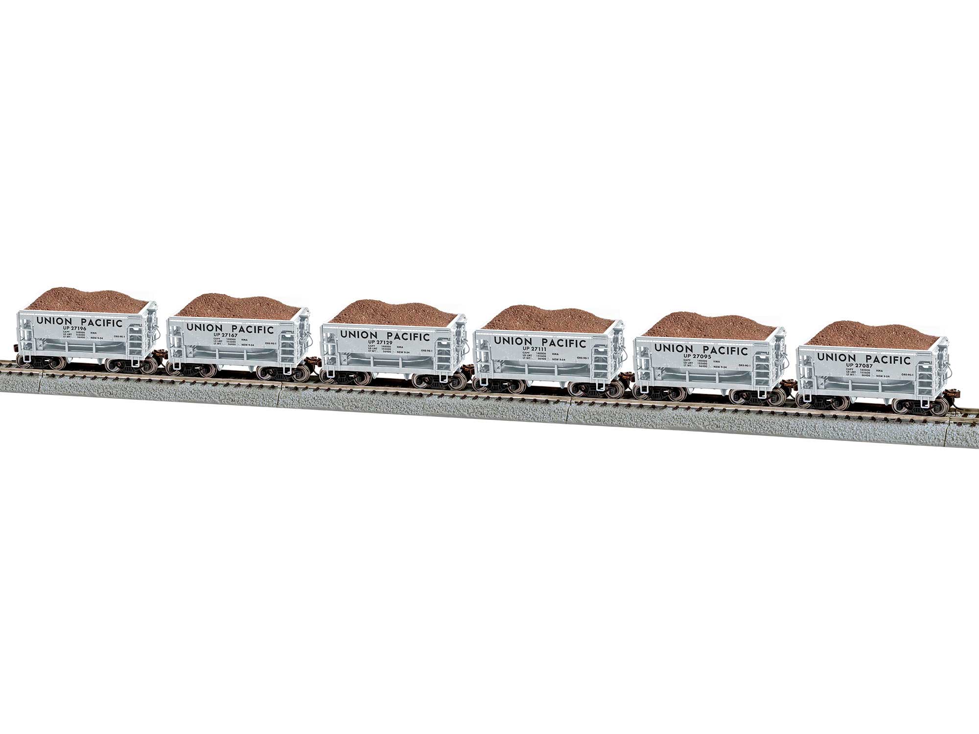 HO Union Pacific Ore Car 6 Pack B