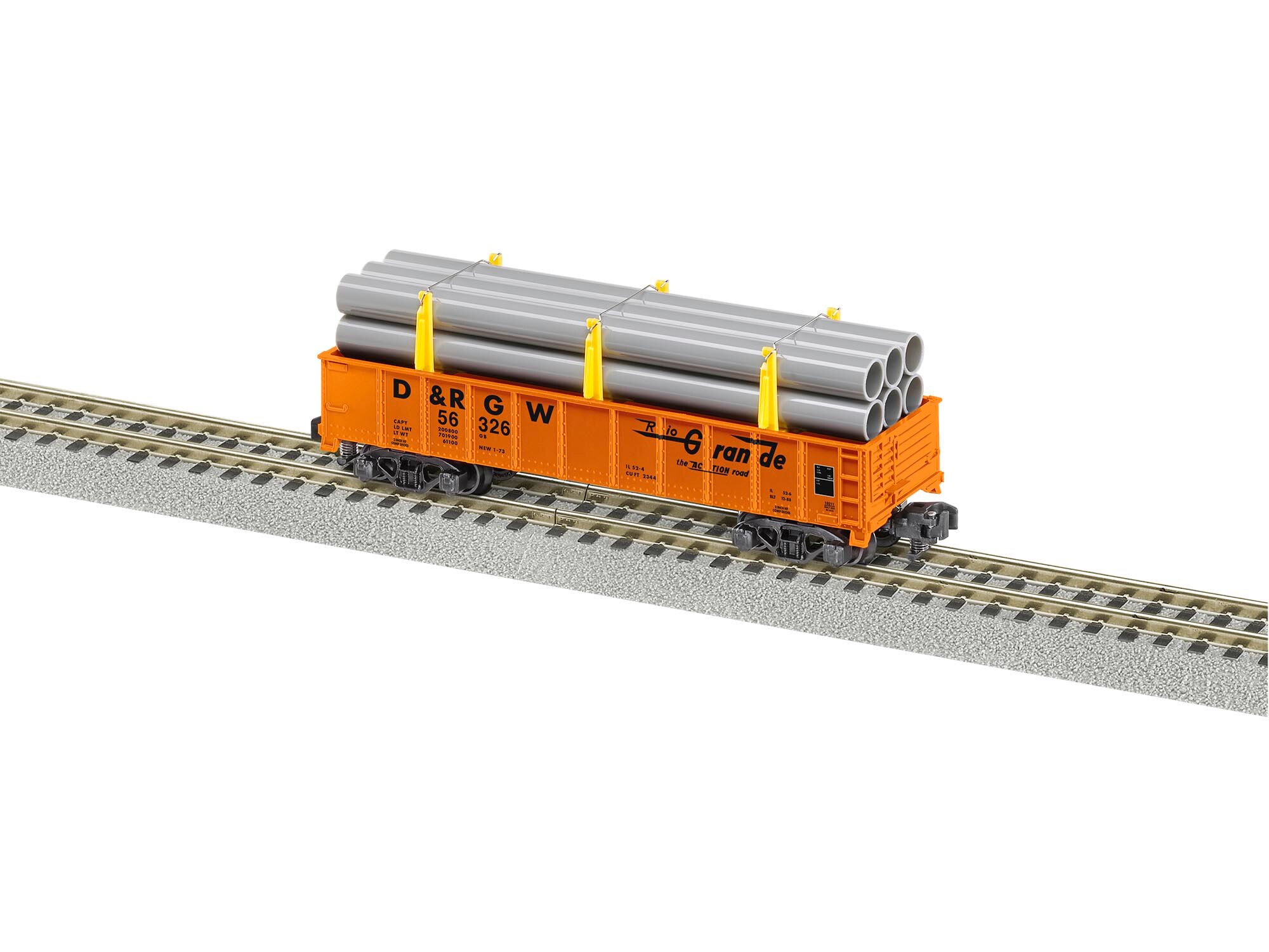 Rio Grande Gondola w/ Pipe Load #56326