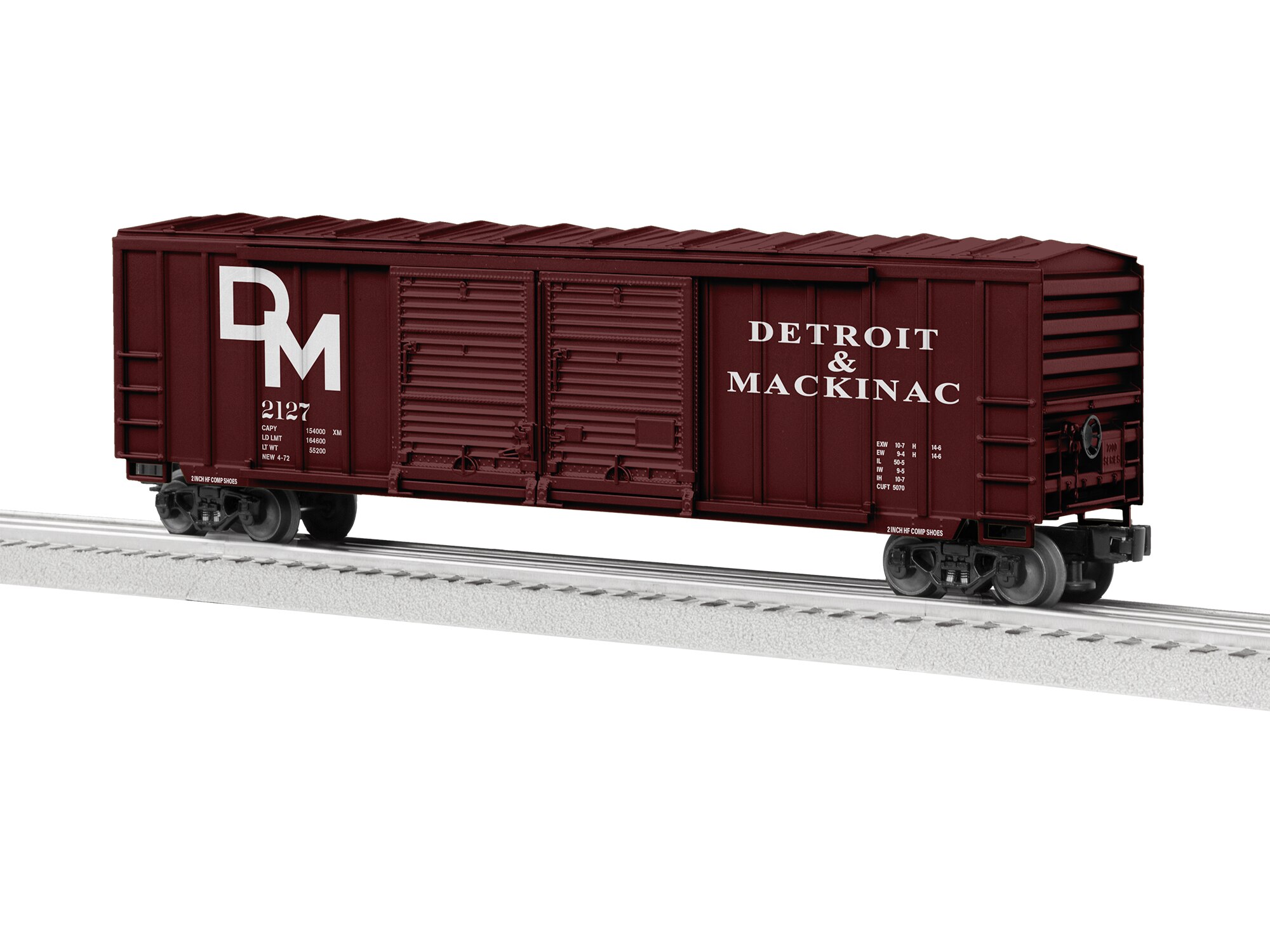Detroit & Mackinac Standard O Double Door Boxcar #2127