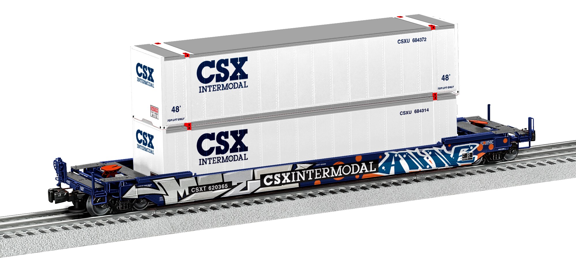 CSX Husky Stack #620365 w/graffiti