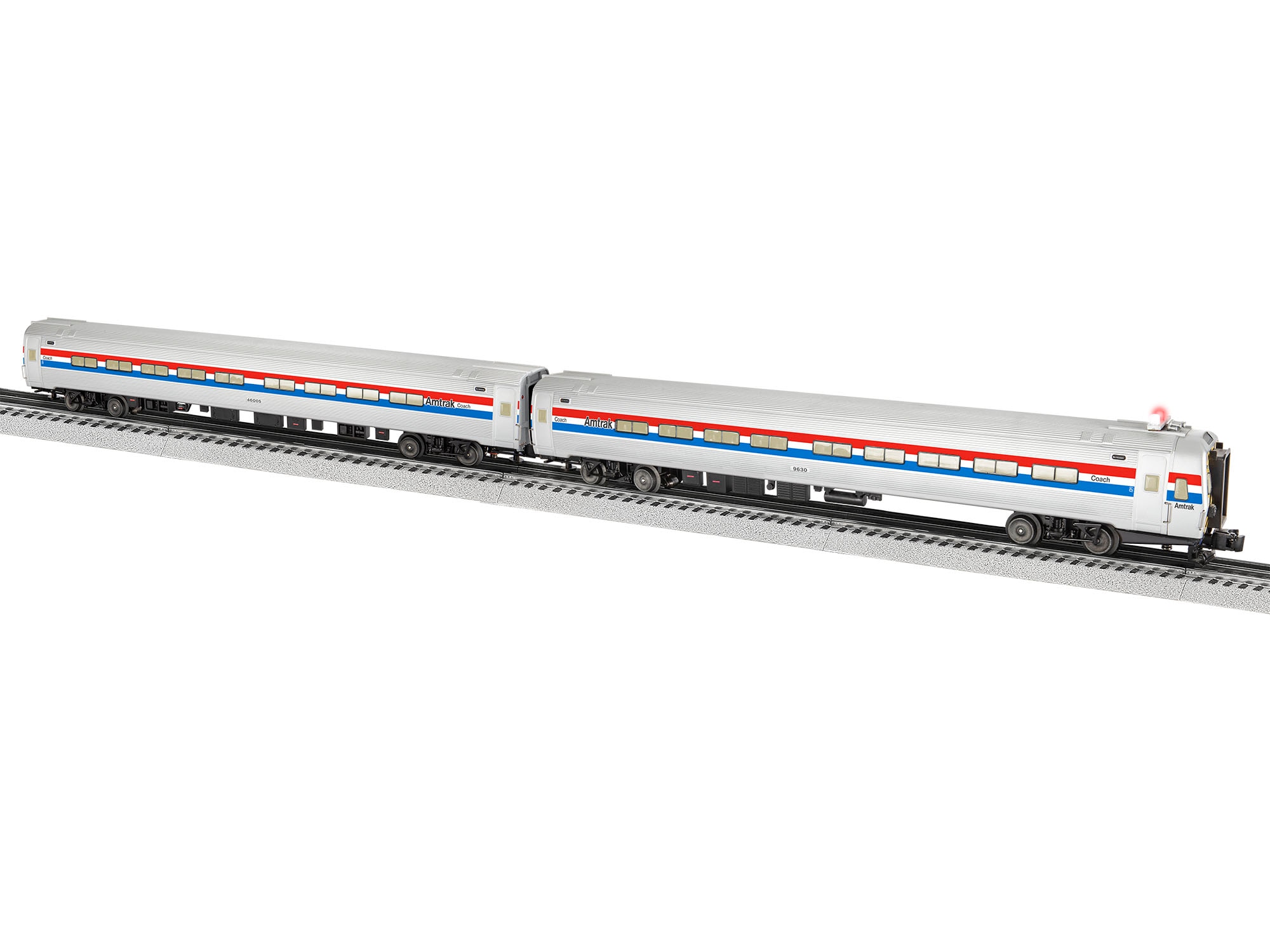 Amtrak Amfleet Phase III Coach/Cab Car 2-Pack