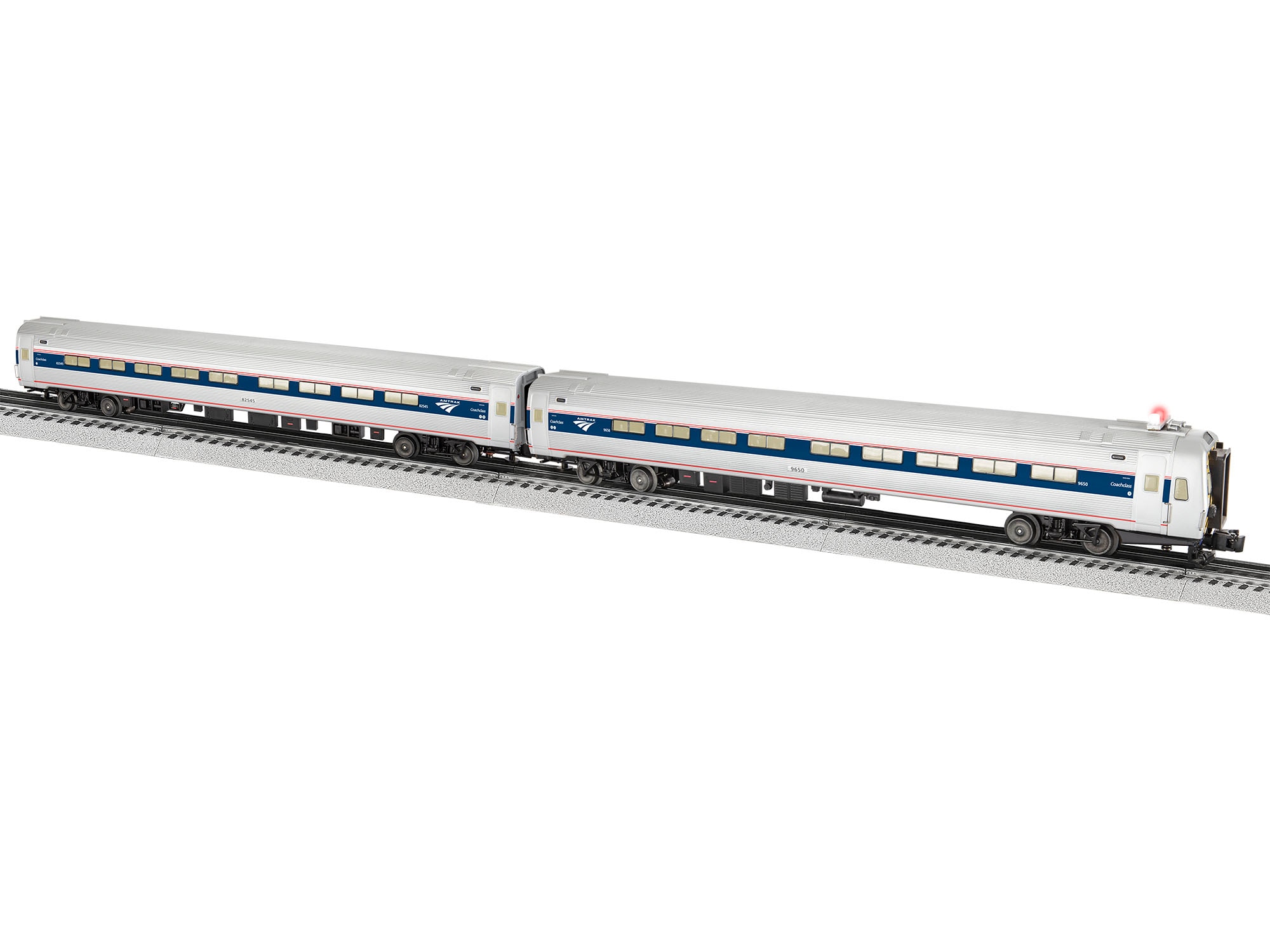Amtrak Amfleet Phase VI Coach/Cab car 2-Pack