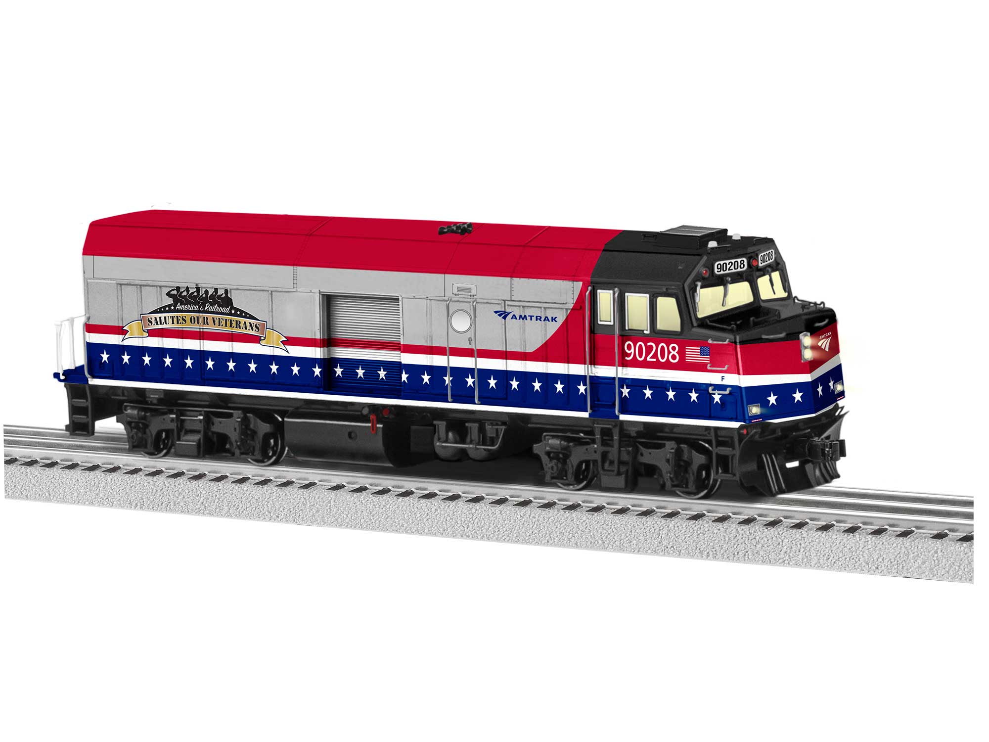 Amtrak LEGACY Cabbage #90208 Veterans