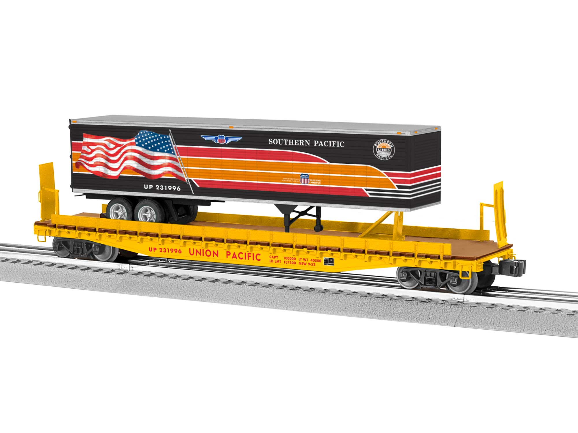 Union Pacific Southern Pacific Heritage TOFC Flatcar