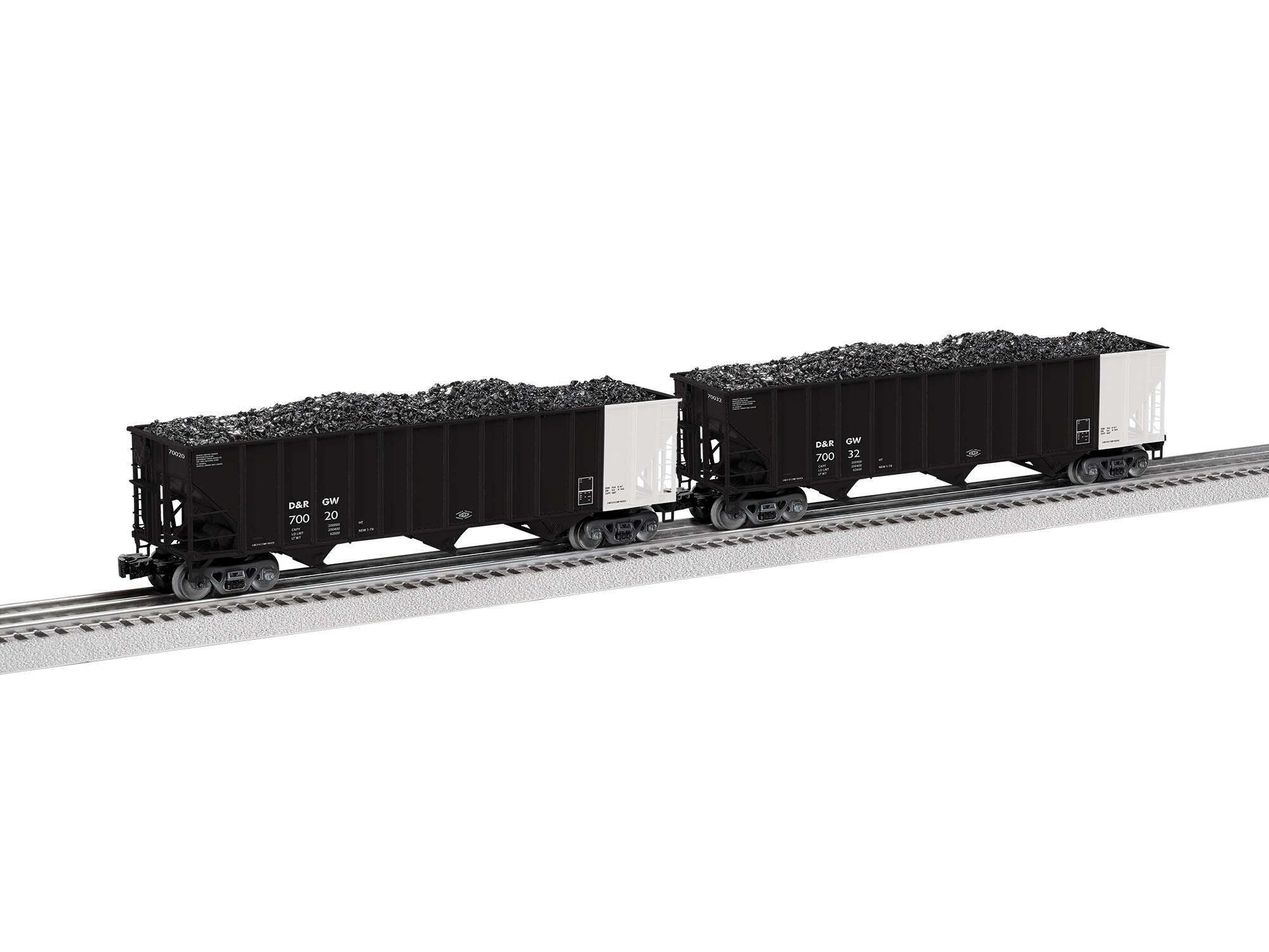 Denver & Rio Grande 100T Hopper 2-Pack B