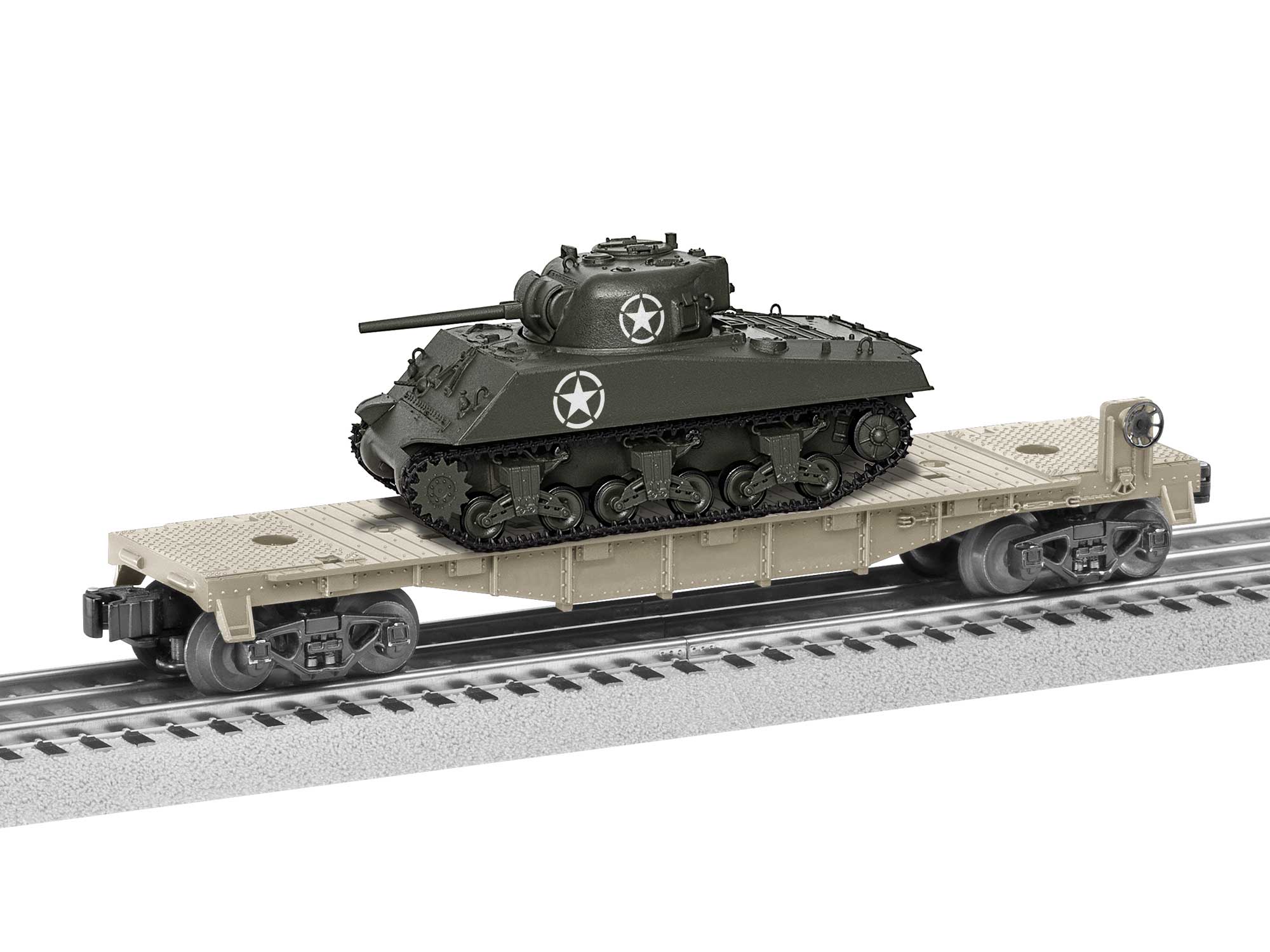 US Army Flatcar w/ tank