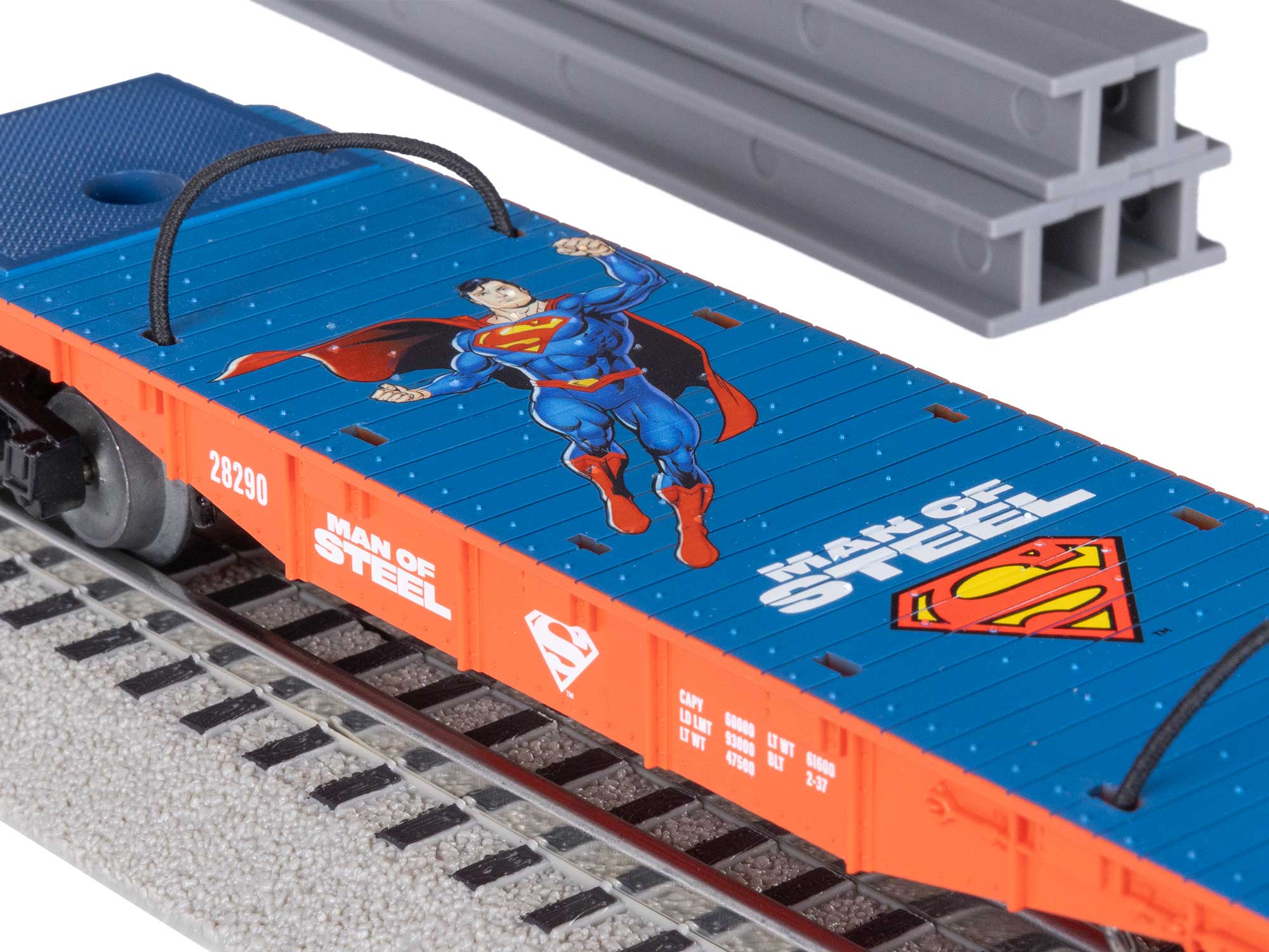 Superman Steel I-Beam Flatcar