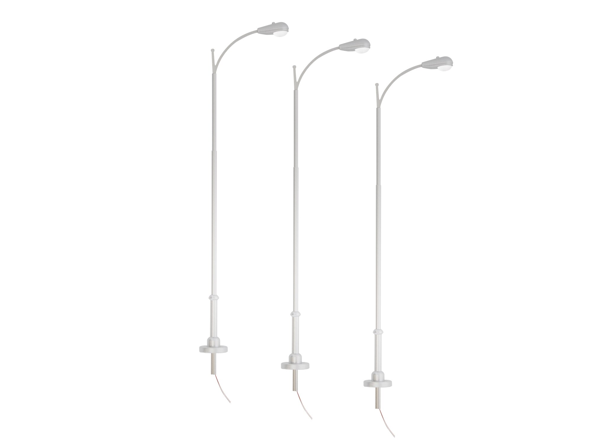 Single Light Extended Pole Light 3-Pack