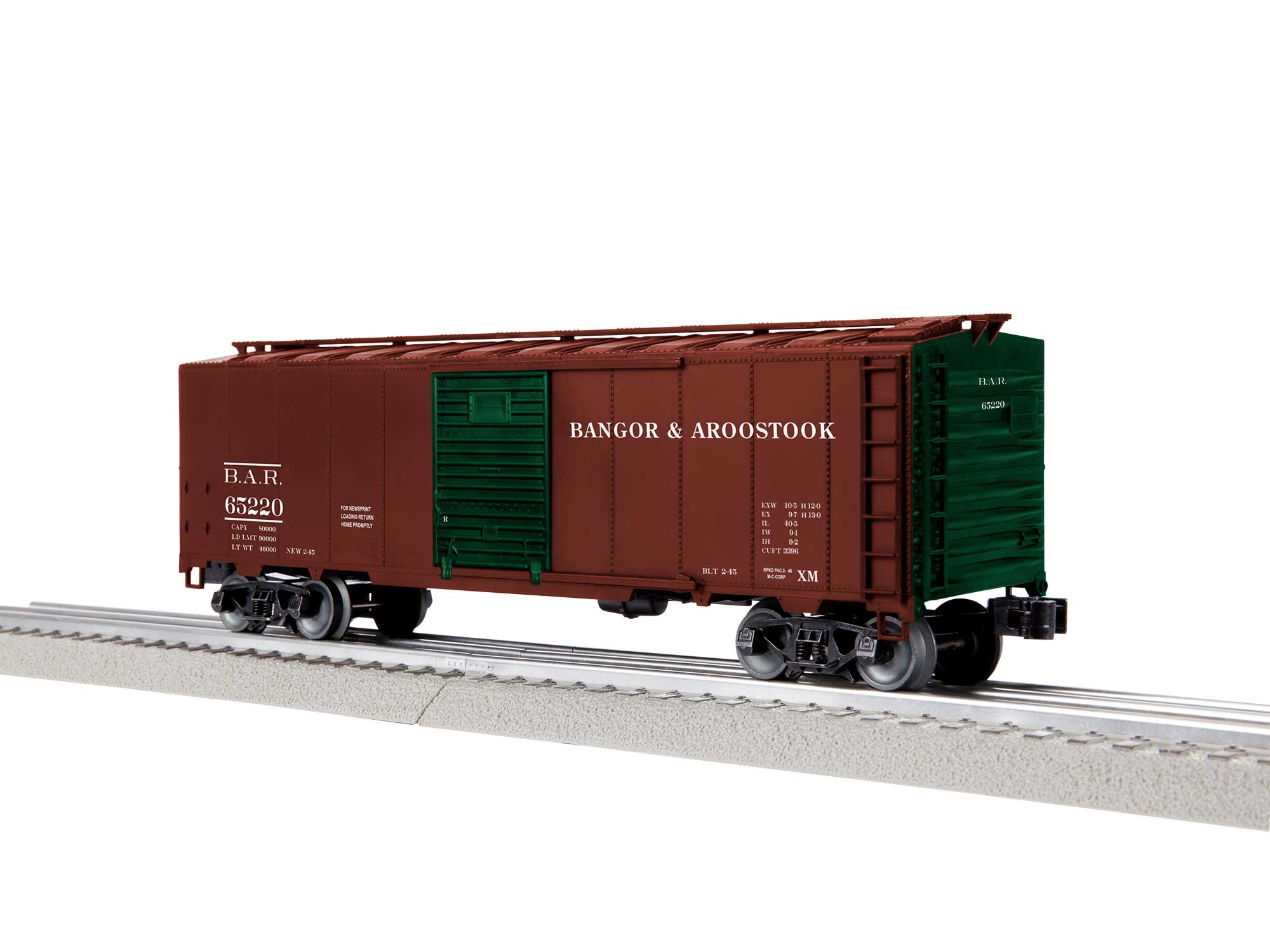 Bangor and Aroostook Steel Side Boxcar #65220