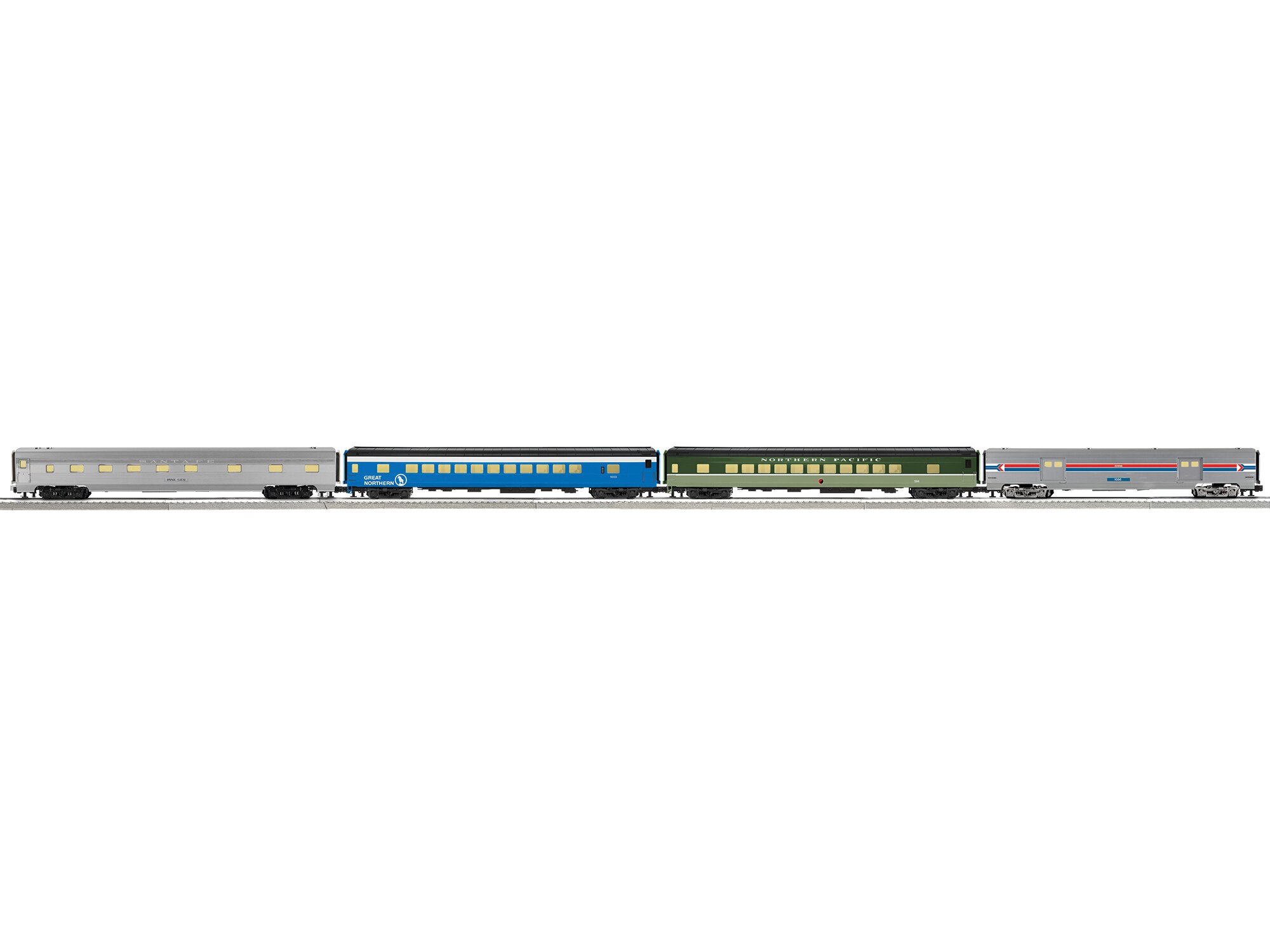 Amtrak "Rainbow" 21" 4 pack Phase I