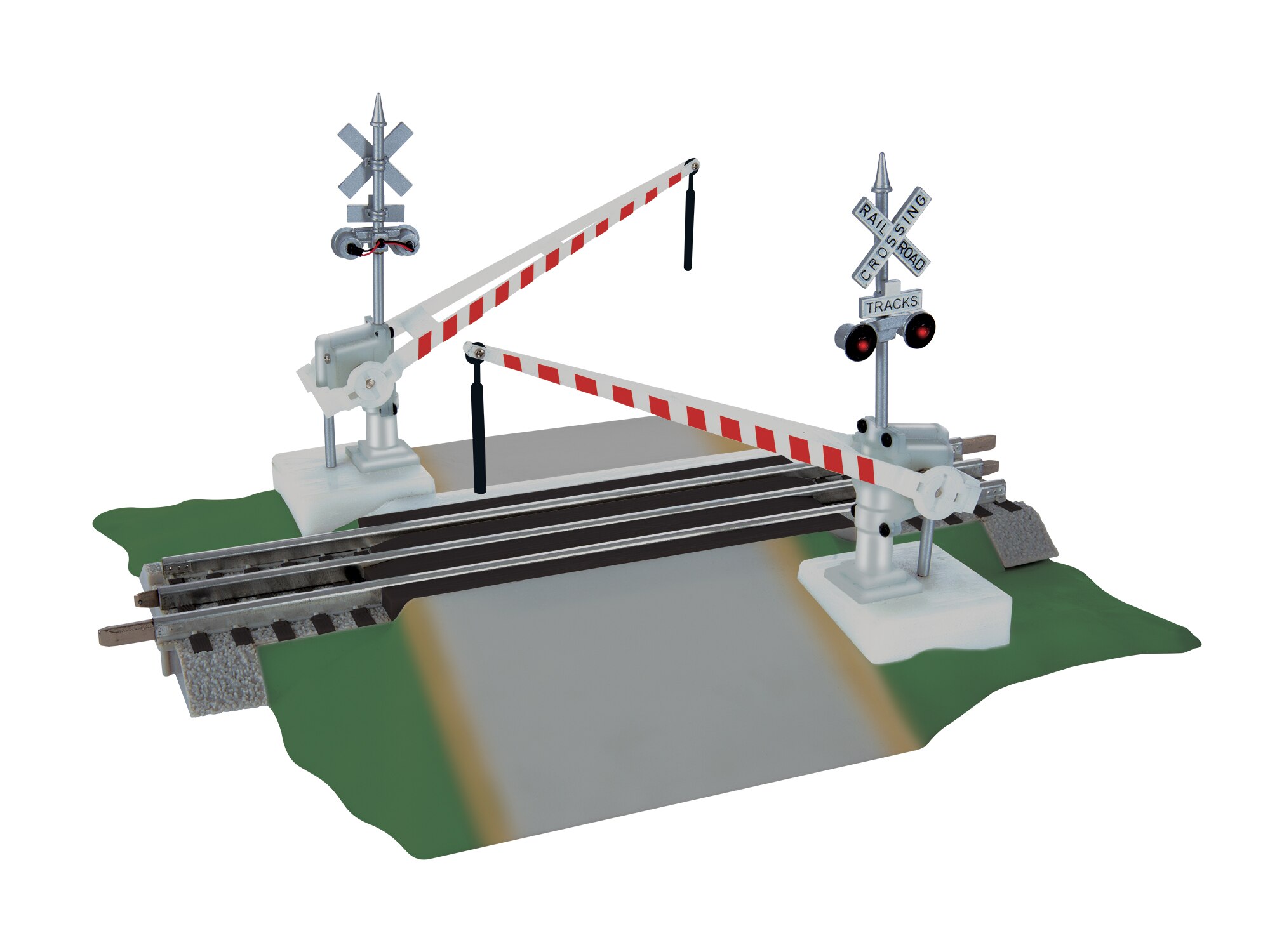 FasTrack Grade Crossing with Gates & Flashers (UPDATED)