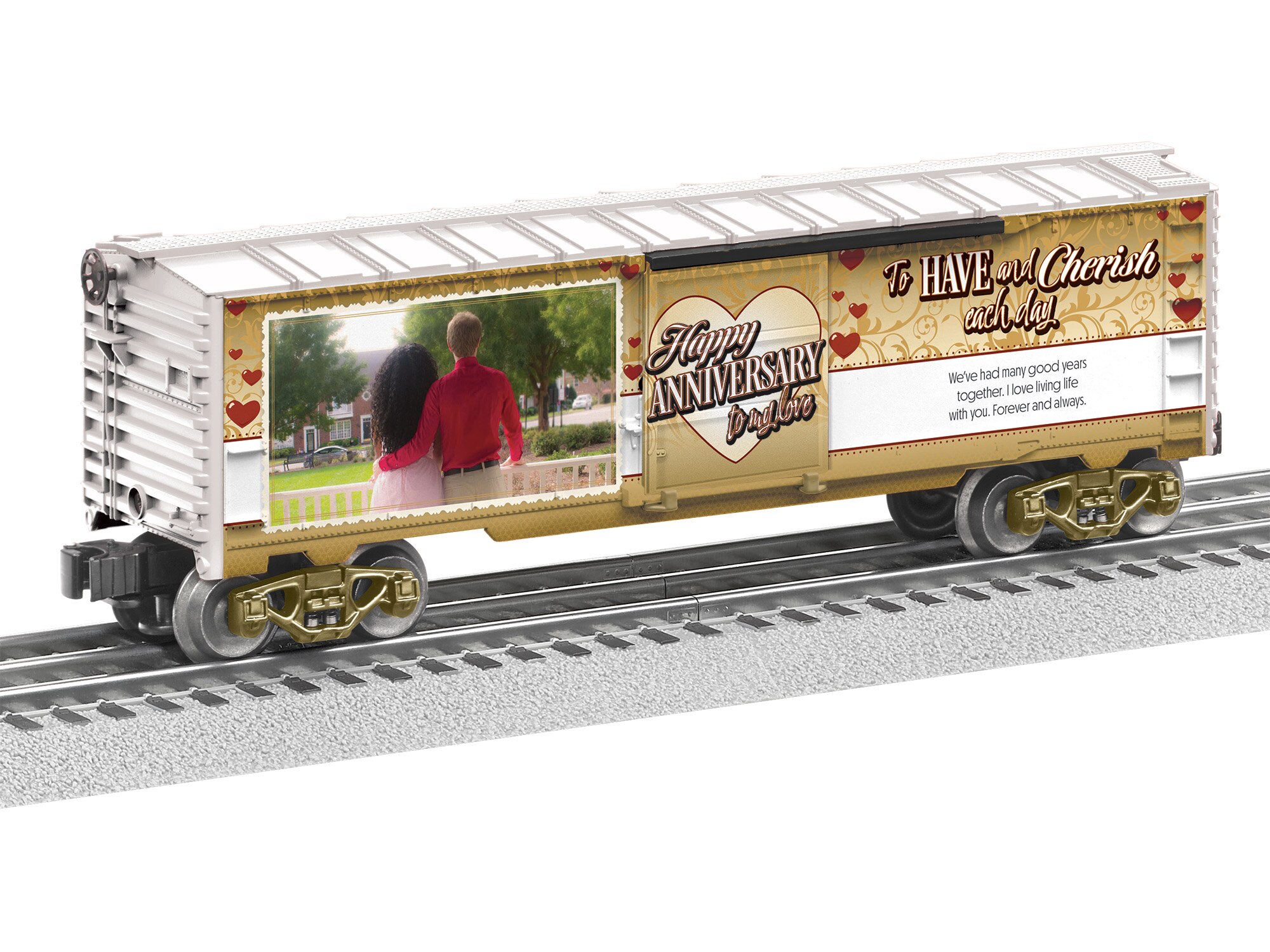 Happy Anniversary Personalized Boxcar