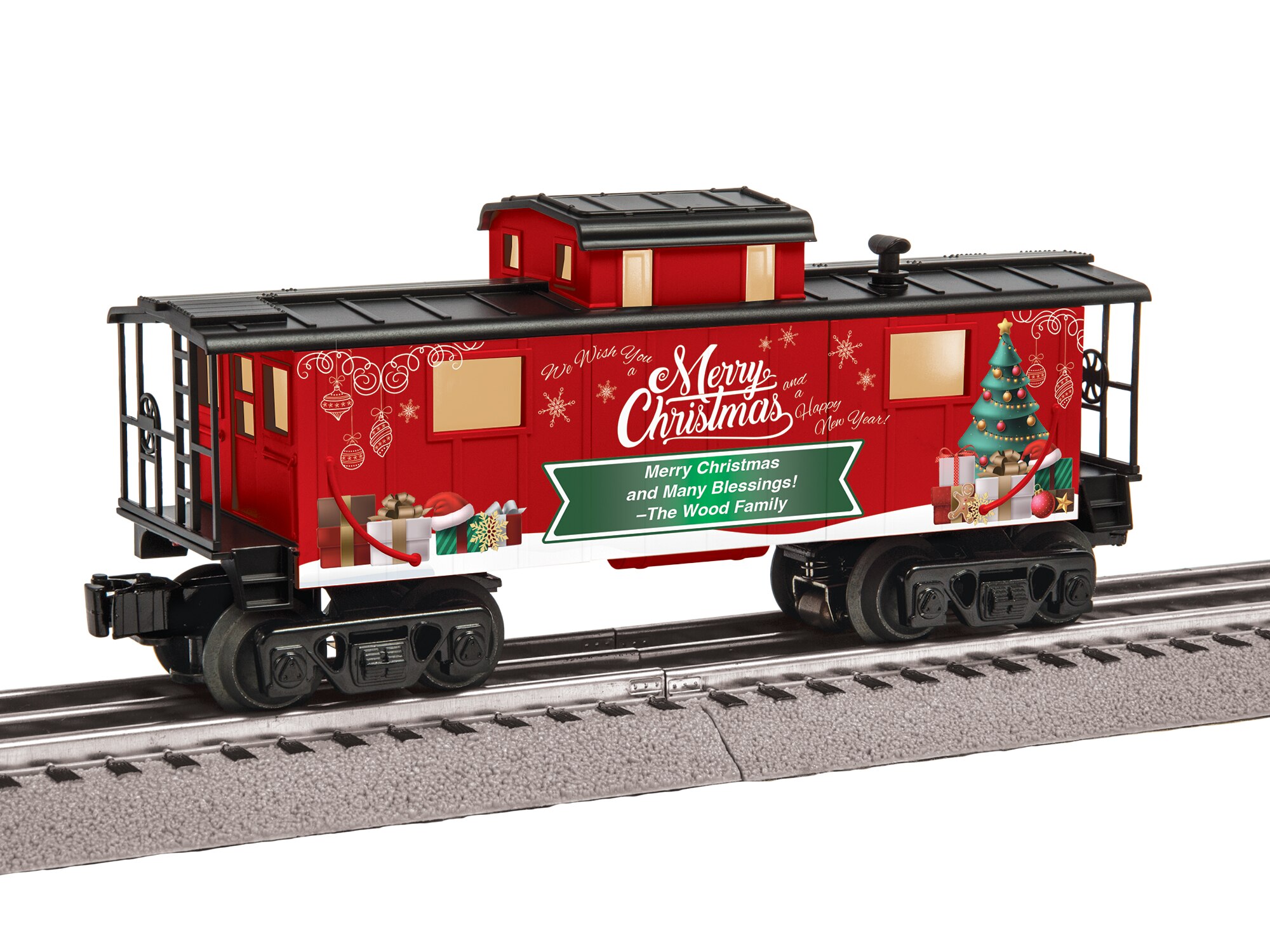 Merry Christmas Personalized Caboose