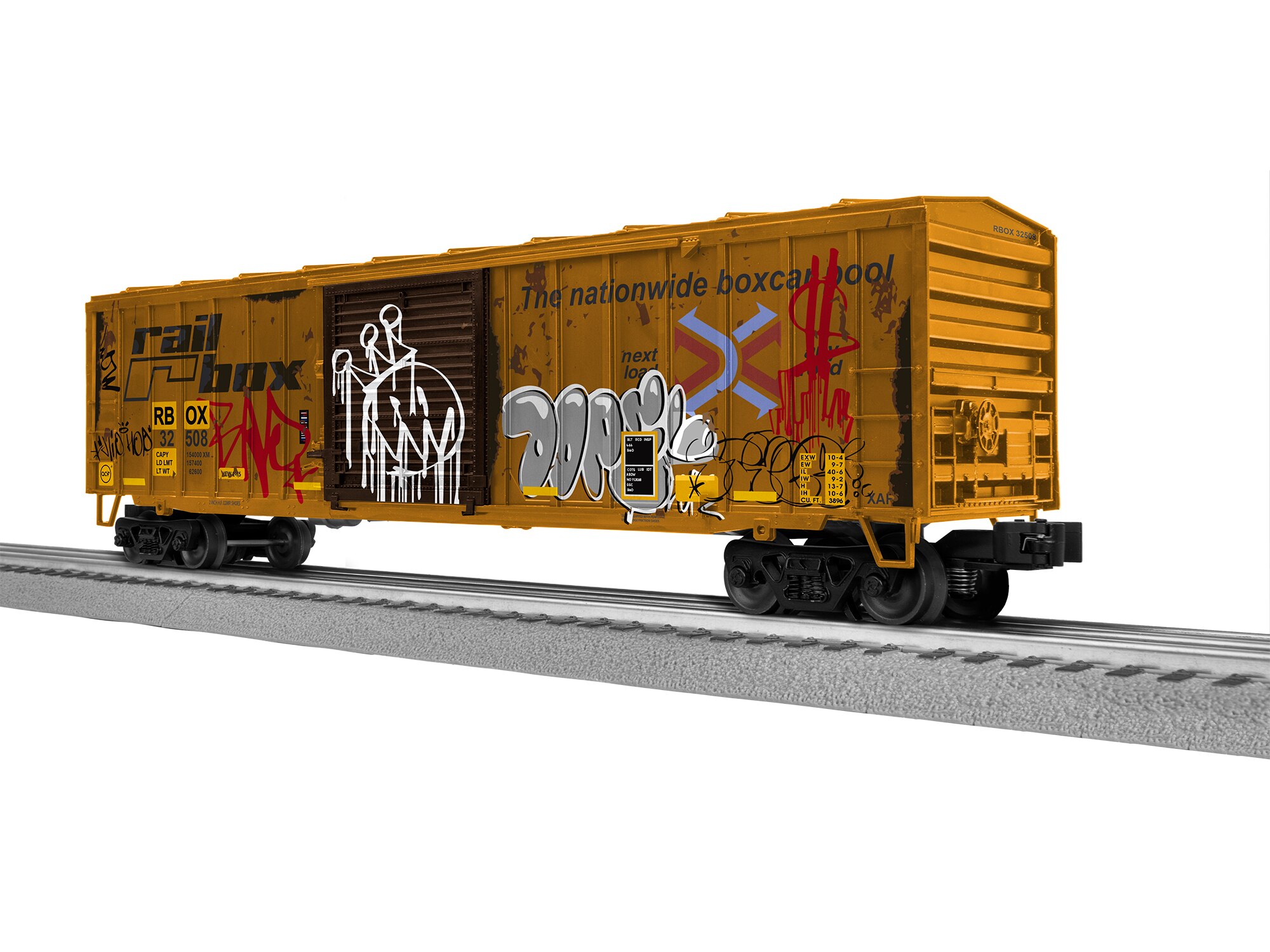 Weathered Railbox ACF 50' Boxcar #32508