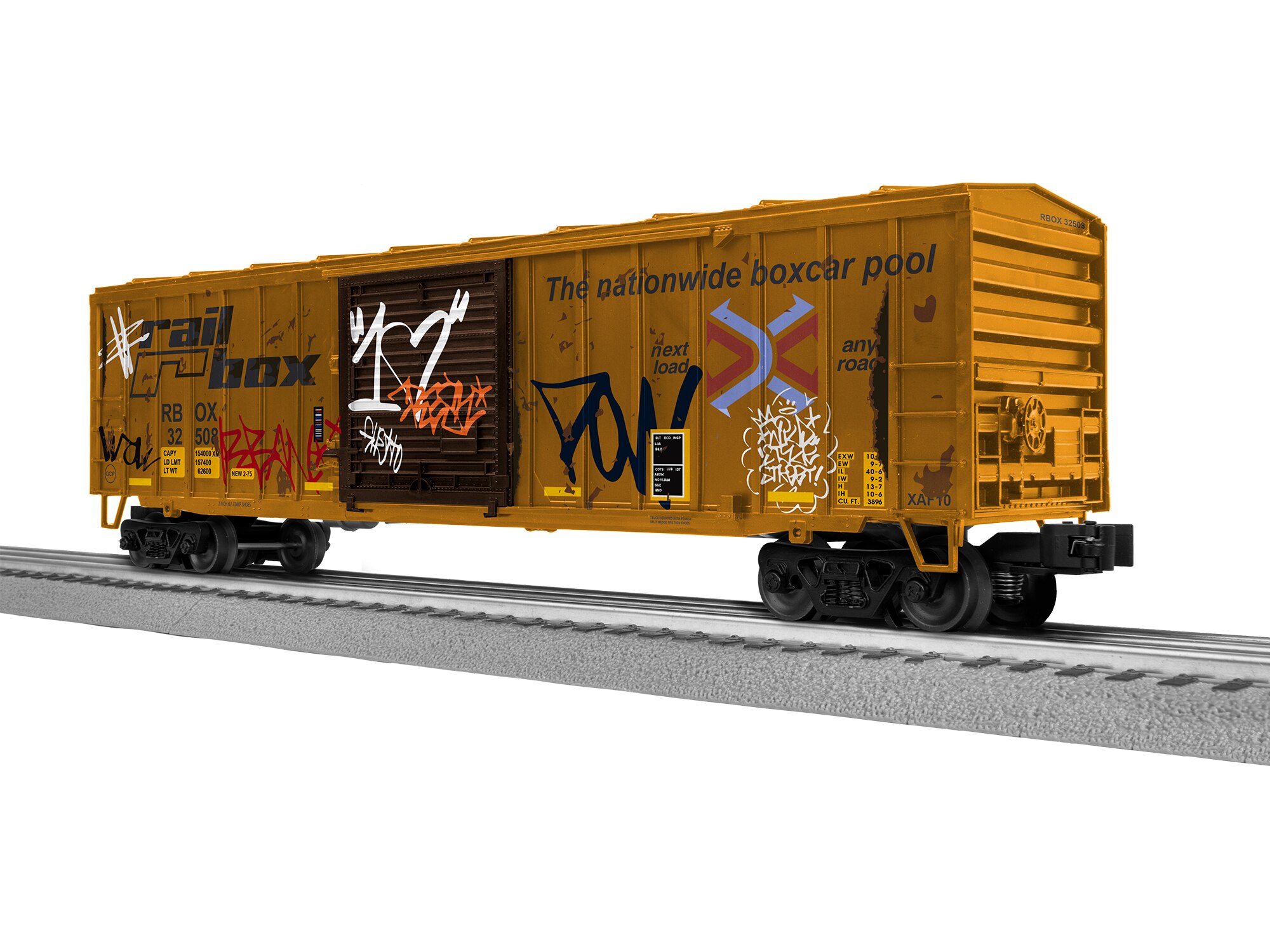 Weathered Railbox ACF 50' Boxcar #32508