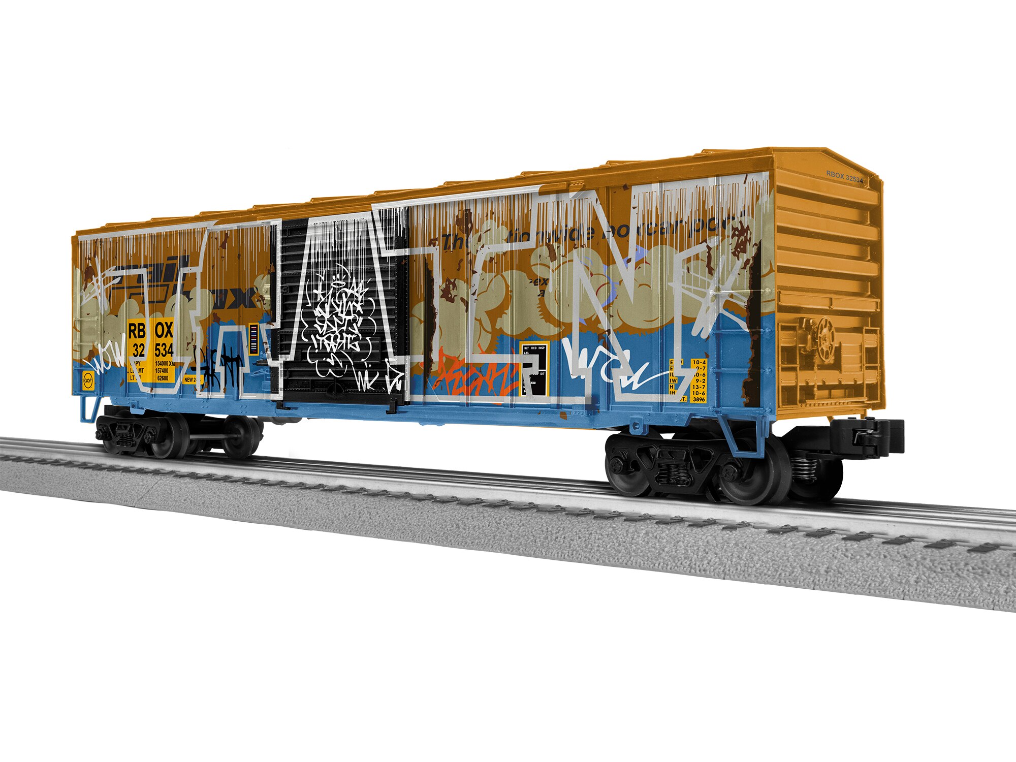 Weathered Railbox ACF 50' Boxcar #32534
