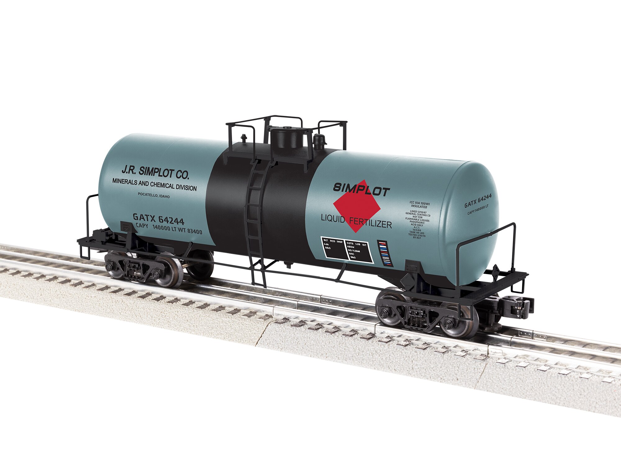 JR Simplot 40' Tank Car #64244