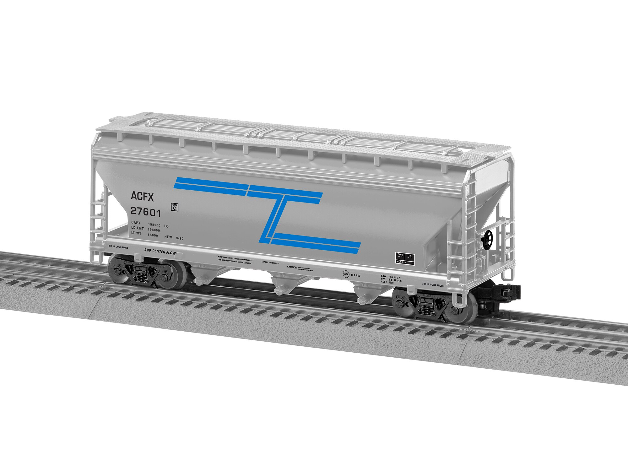 Tenneco ACF 3-Bay Covered Hopper 6-Pack