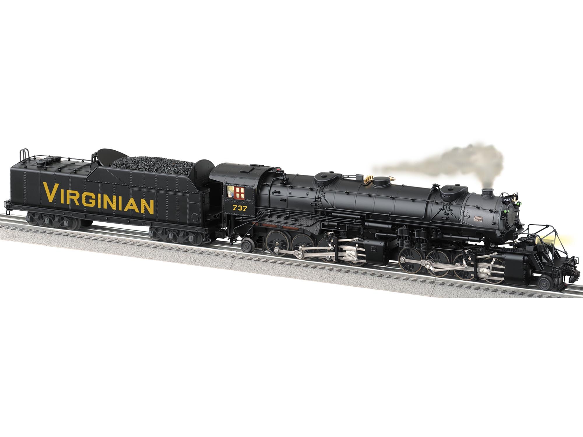 Virginian LEGACY USRA 2-8-8-2 Y-3 Steam Locomotive #737