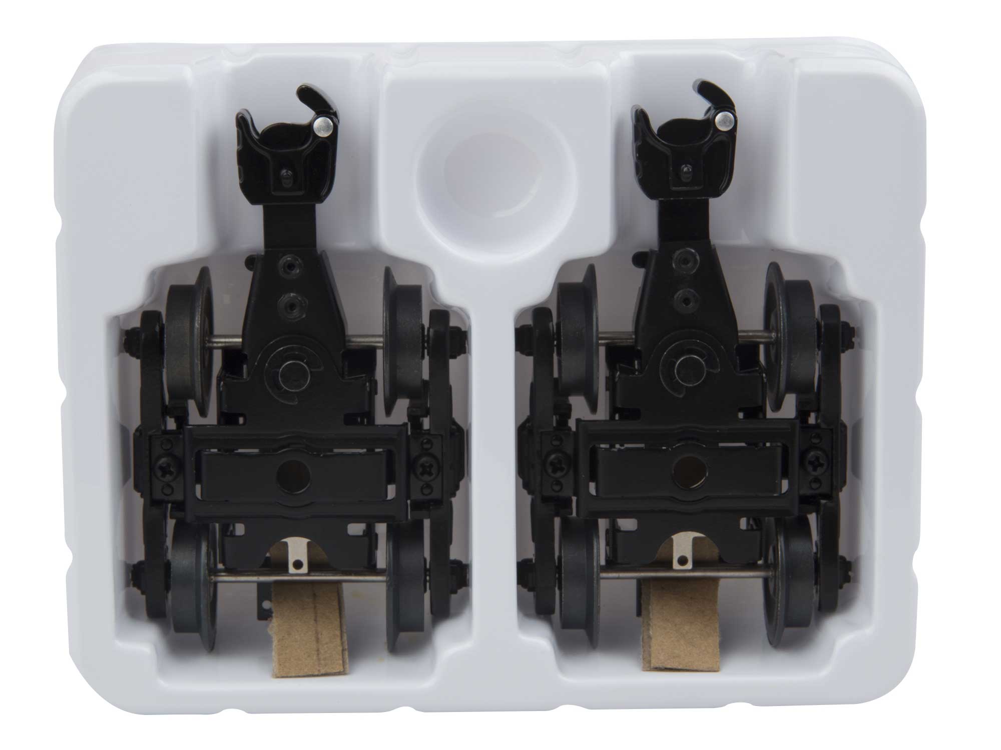 Die-Cast Metal Sprung Trucks with Rotating Bearing Caps