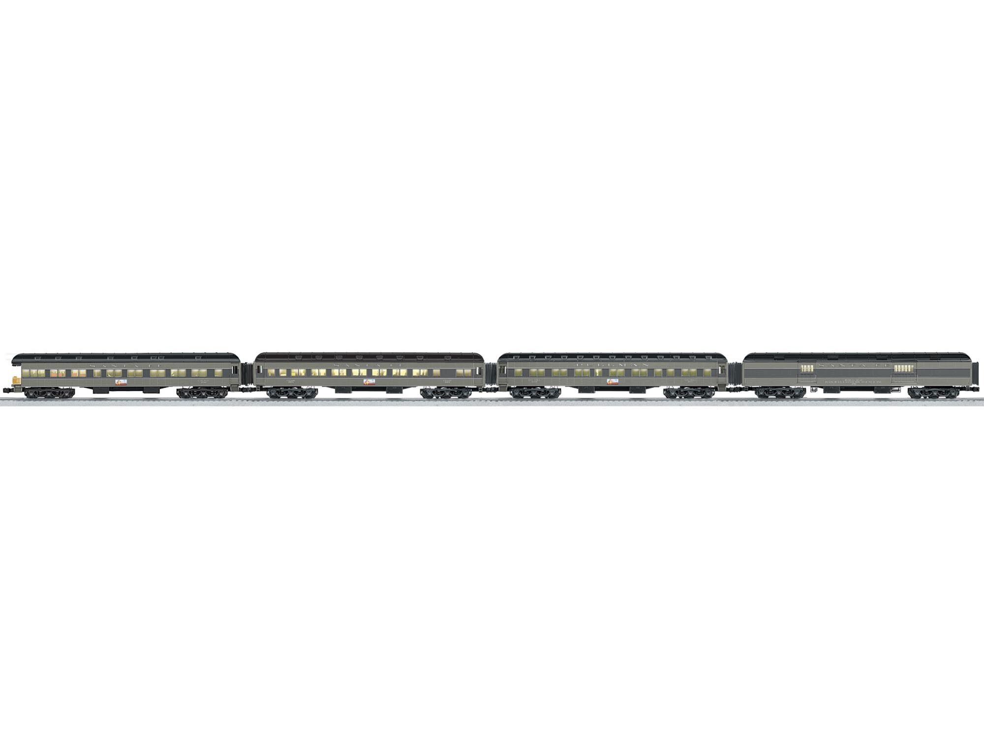 Santa Fe "The Scout" Heavyweight Passenger Car 4-Pack