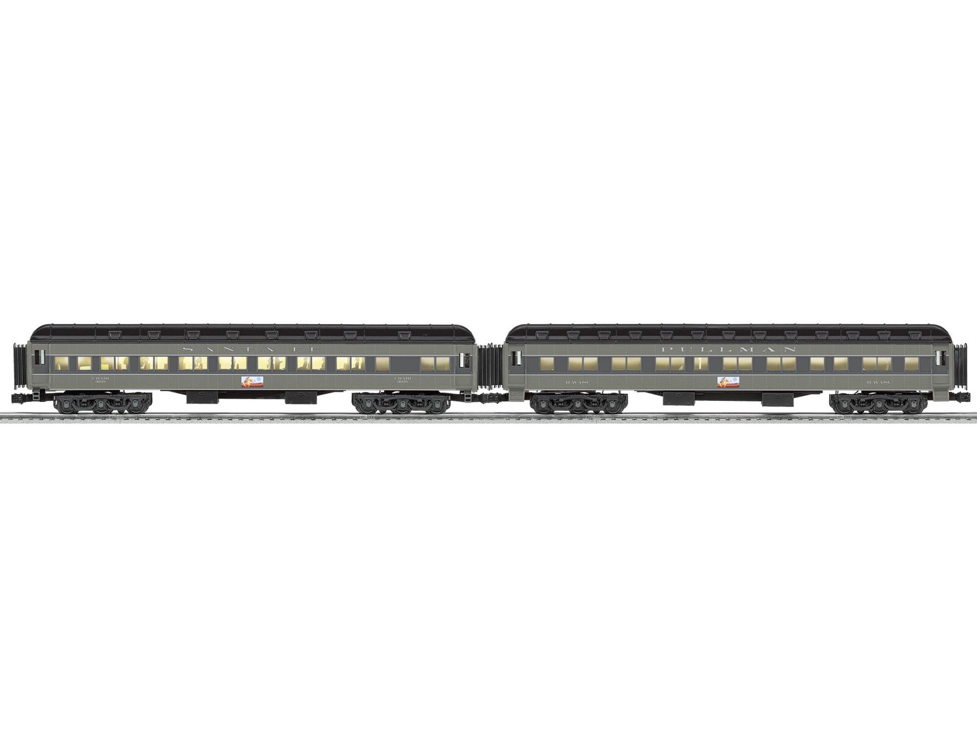 Santa Fe "The Scout" Heavyweight Passenger Car 2-Pack