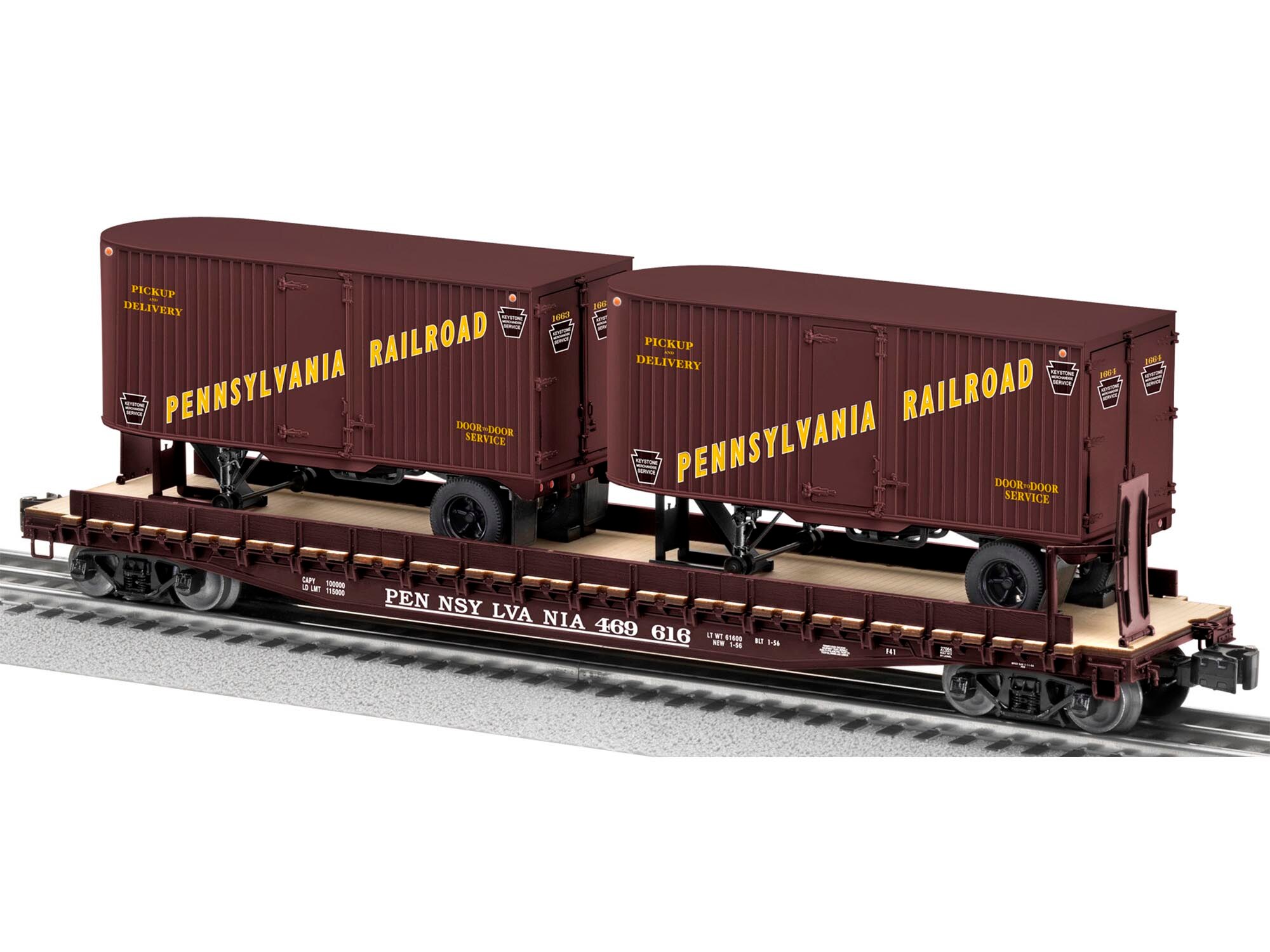 Pennsylvania Scale PS-4 Flatcar with Piggyback Trailers