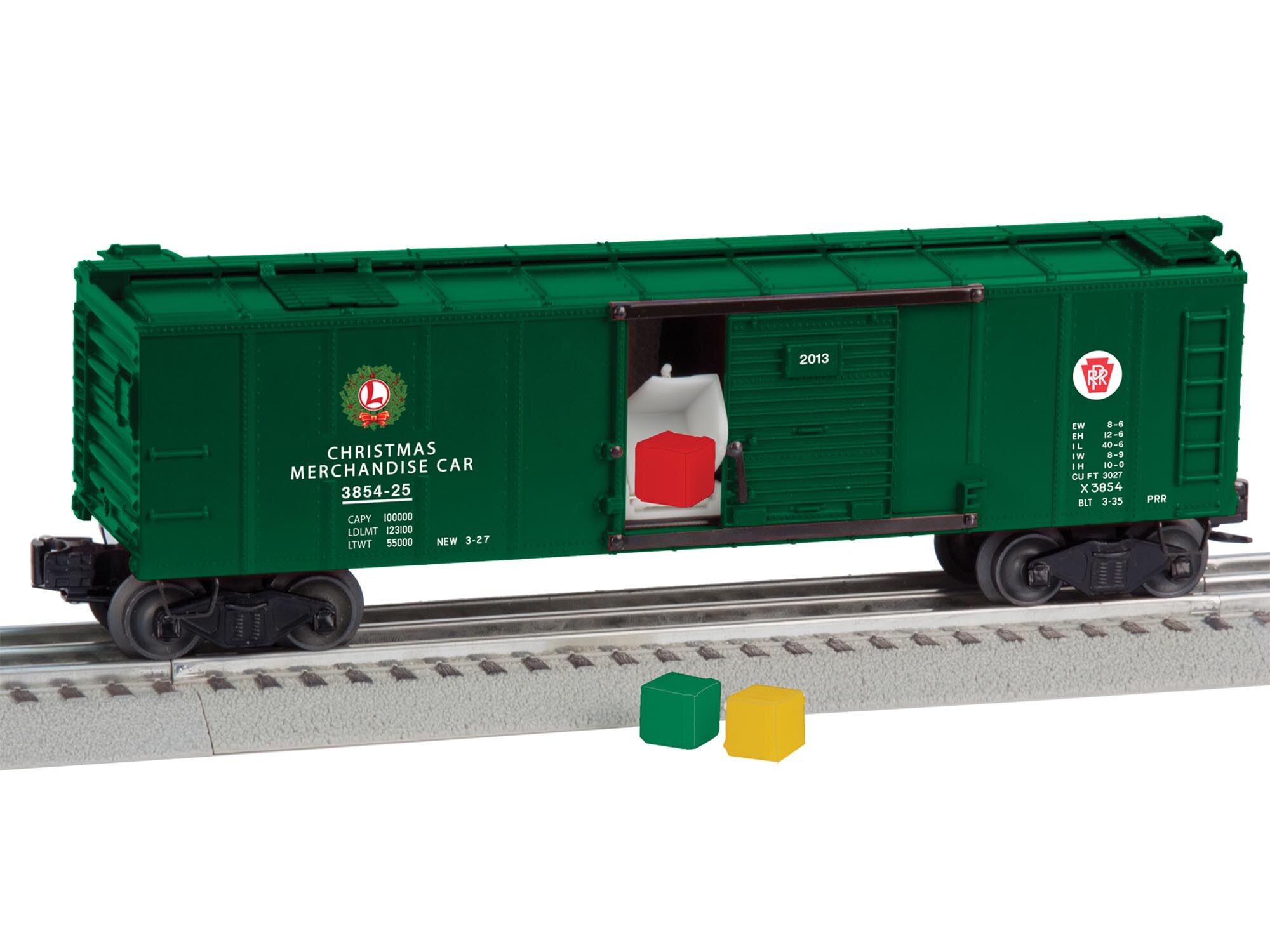 #3854-25 PRR Christmas Merchandise Car