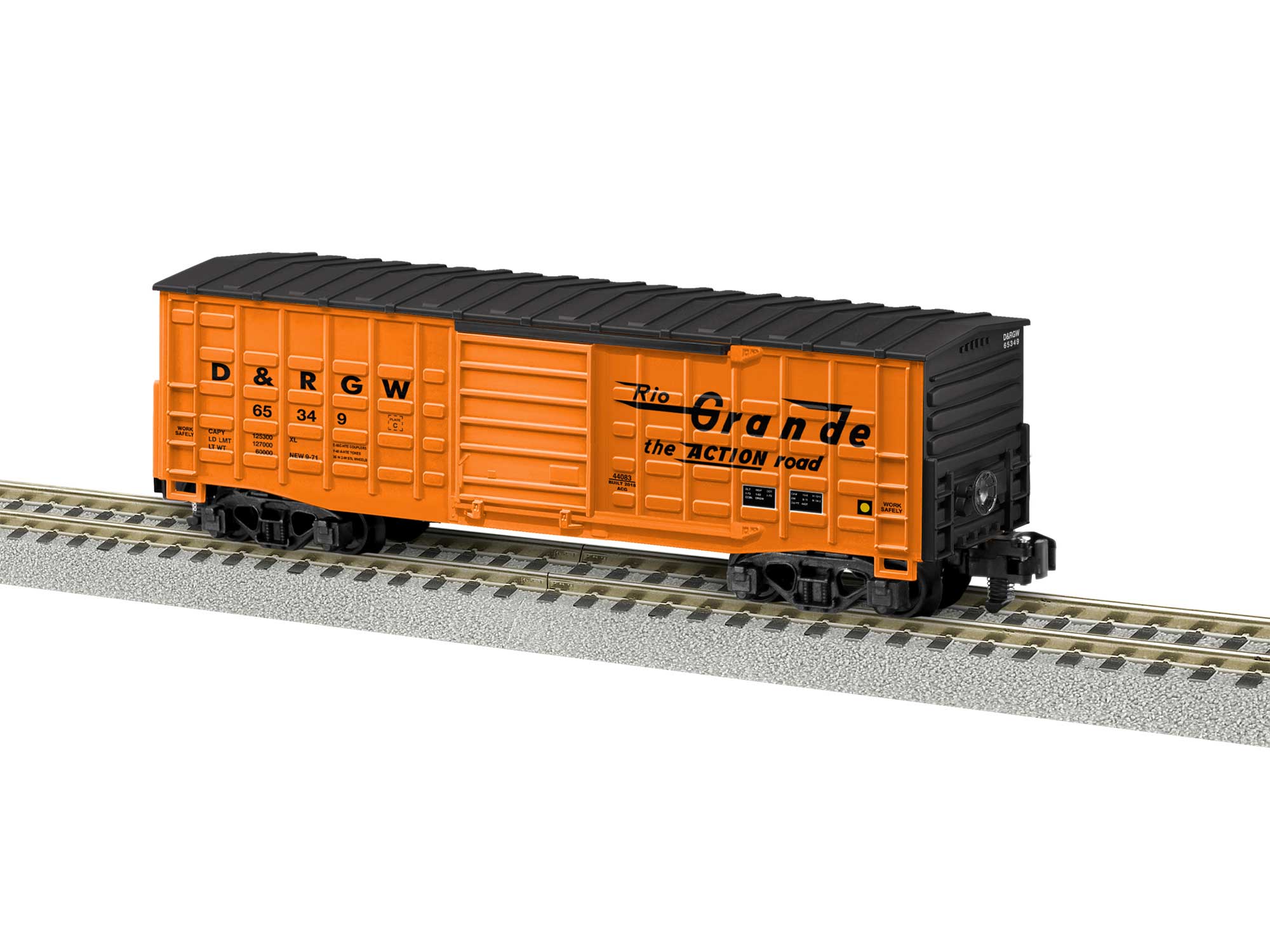 Rio Grande #65349 Waffle Sided Boxcar