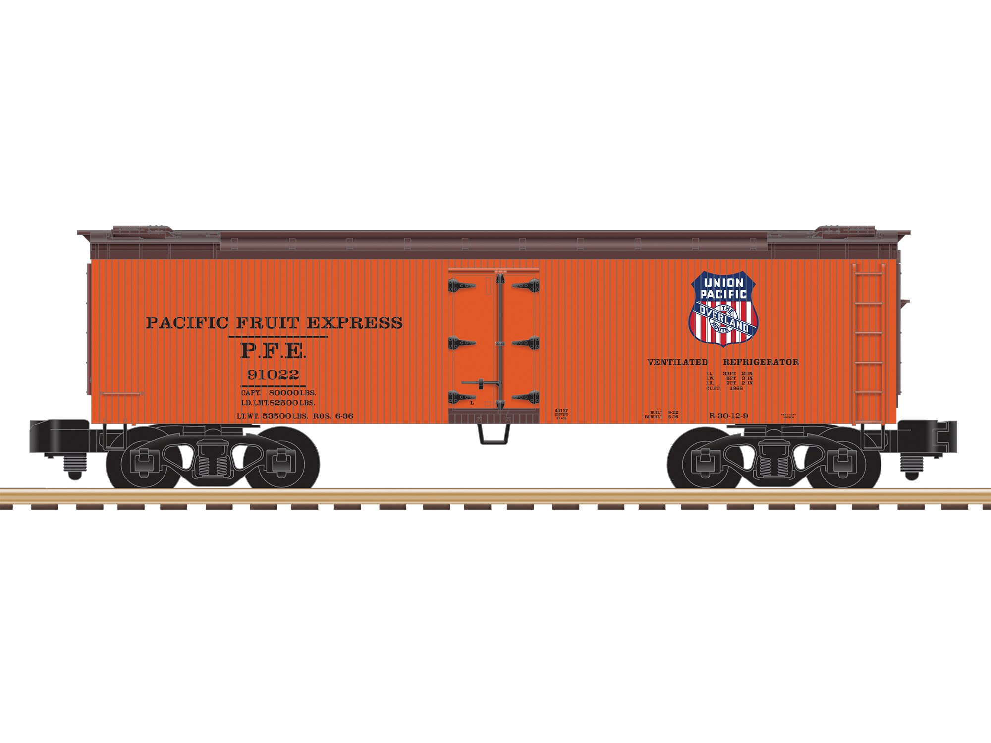 AF Pacific Fruit Express Woodside Reefer #91022