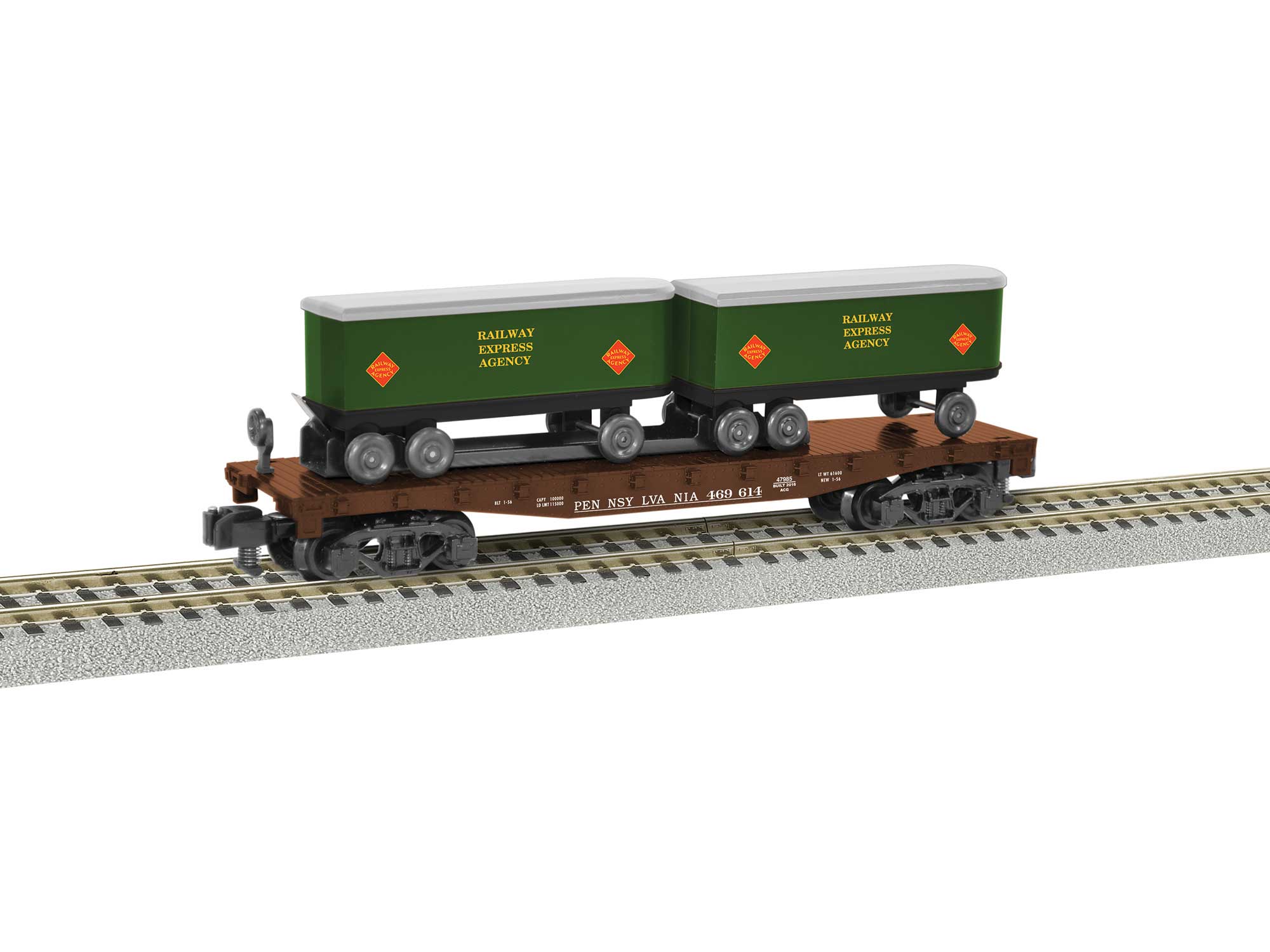 REA Piggyback Flatcar with Trailers