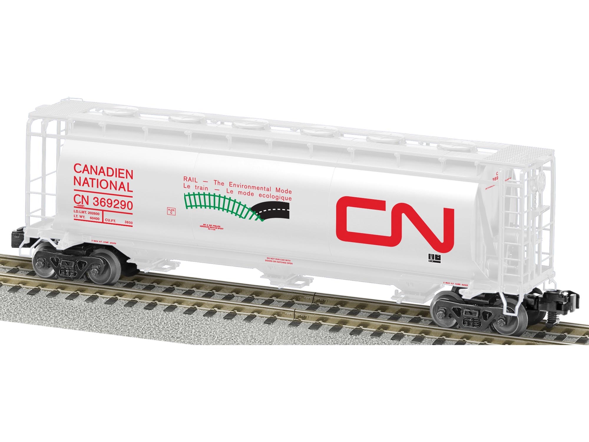 Canadian National S-Scale Cylindrical Hopper #369290