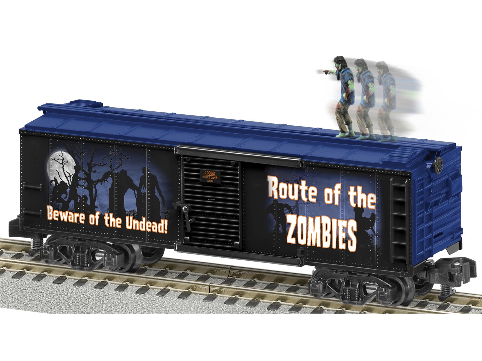 Zombie Walking Brakeman Boxcar