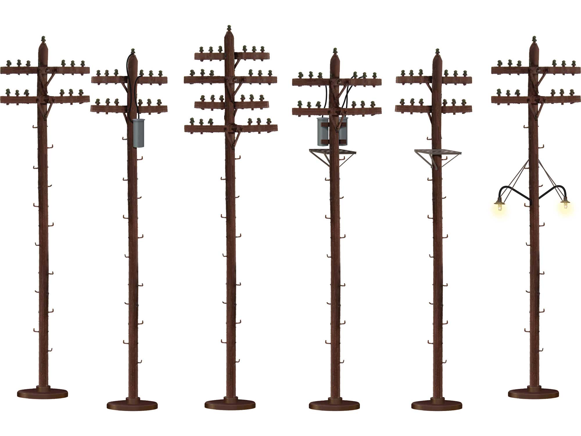 S-Scale Telephone Poles