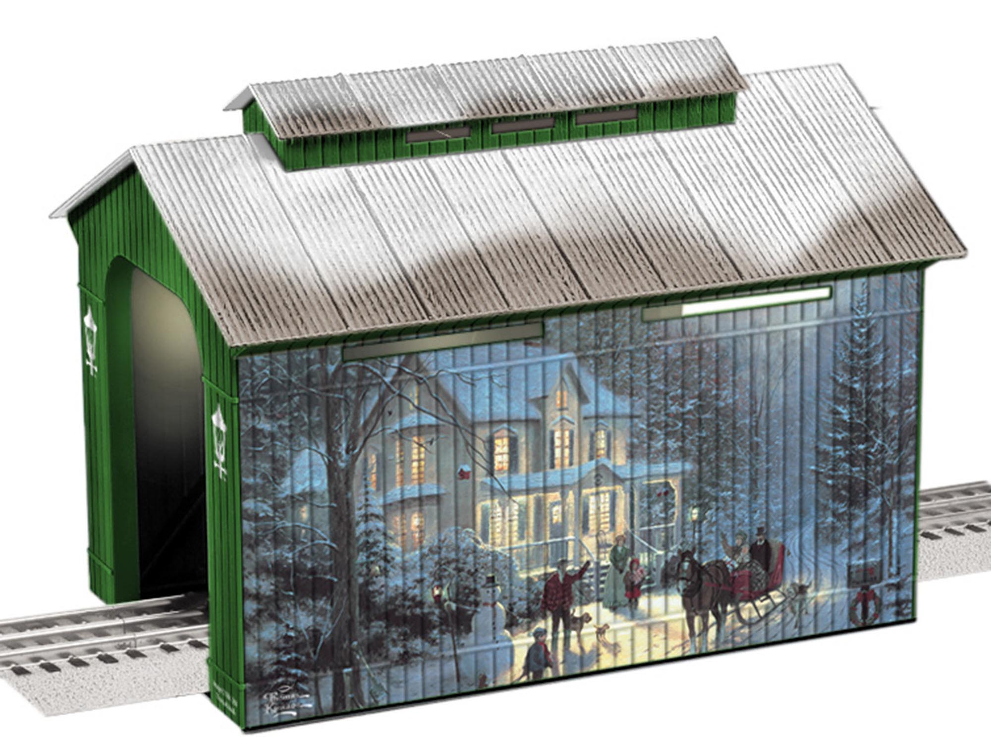 Thomas Kinkade Holiday Covered Bridge