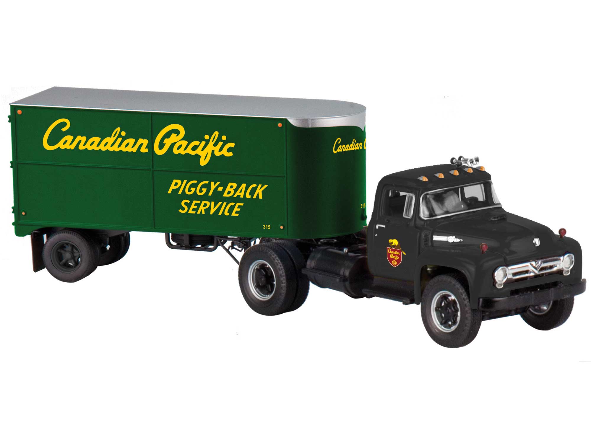 Canadian Pacific Semi-Tractor and Piggyback Trailer