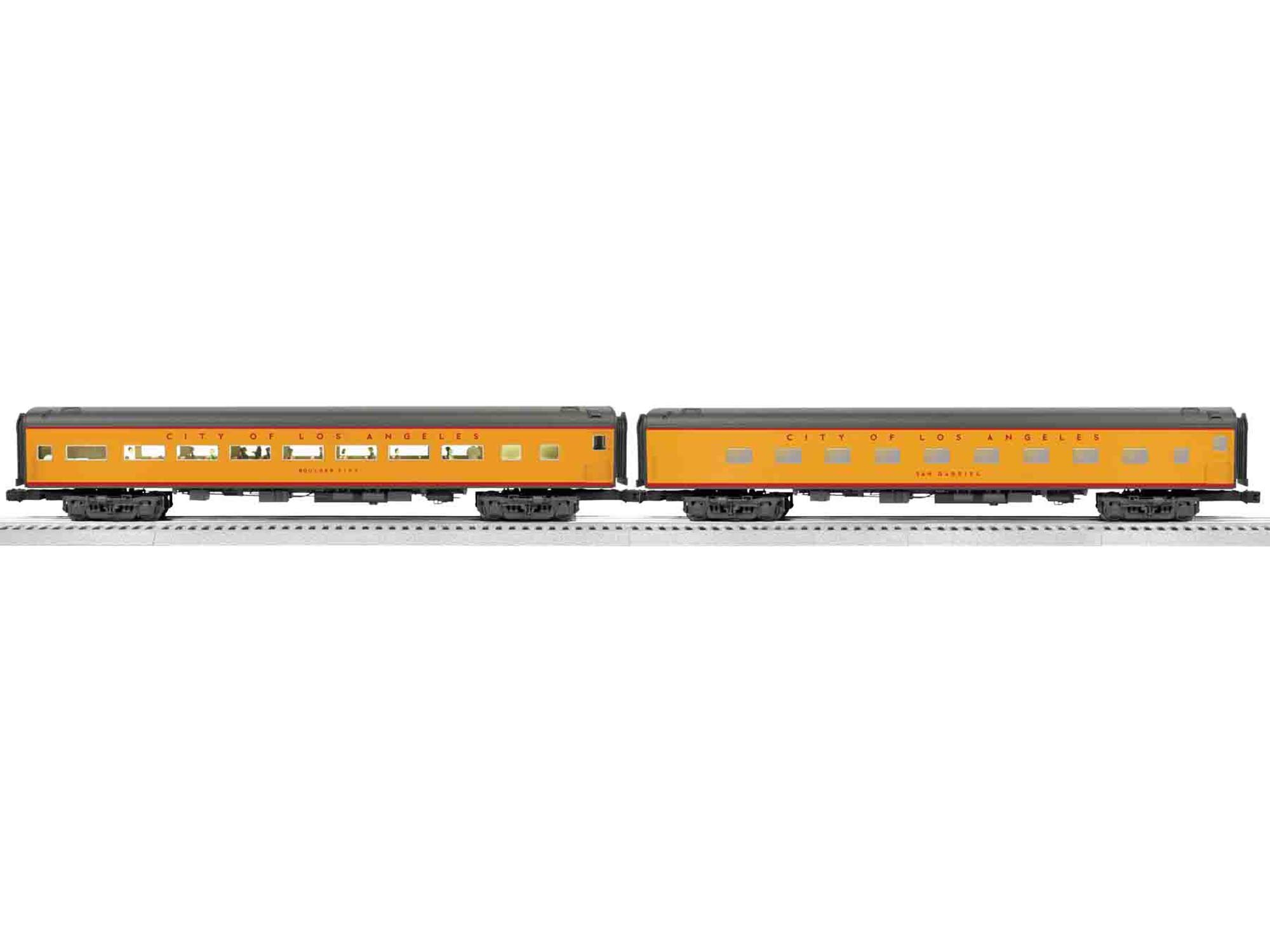 Union Pacific 18" Aluminum Passenger Car 2-Pack (Sleeper/Coach)